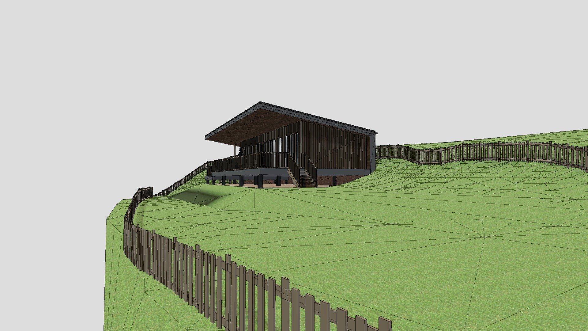 Casa Batrana pe stalpi - 3D model by Luxines Architecture (@Luxines ...