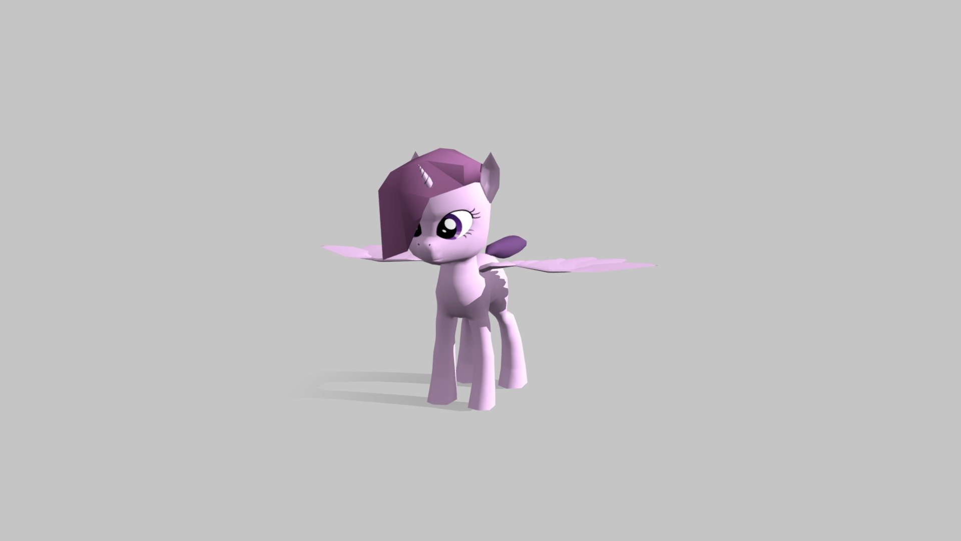 Low Poly My Little Pony - 3D model by zileris [0b59bfc] - Sketchfab