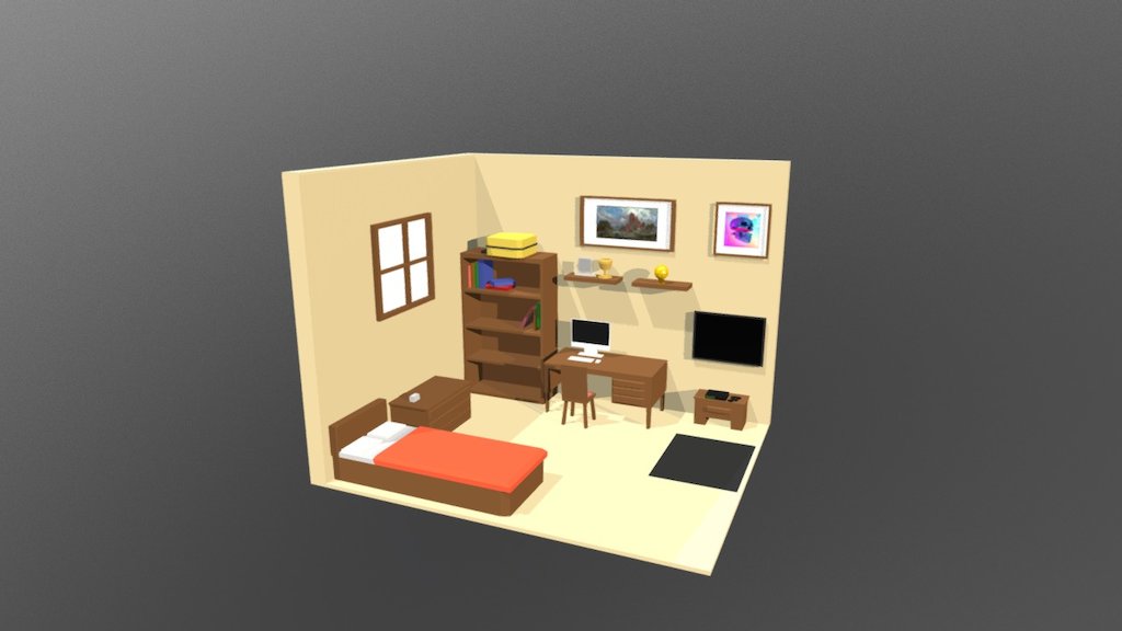 Room - 3D model by aditiyaazis [0b5ad03] - Sketchfab