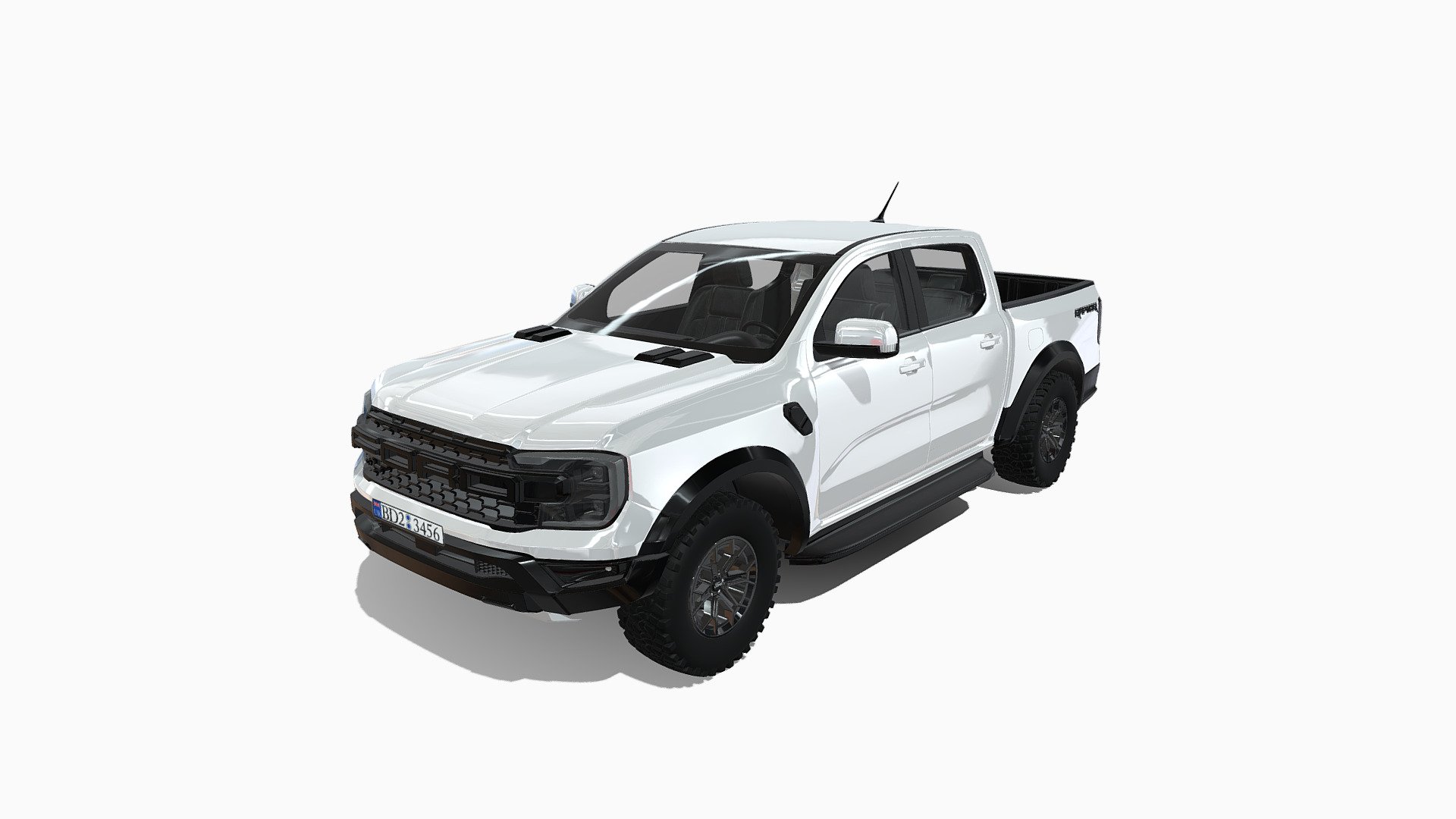 Ford Ranger Raptor 4x4 Pick-Up Truck - 3D model by AZinkey [0b5b56d ...