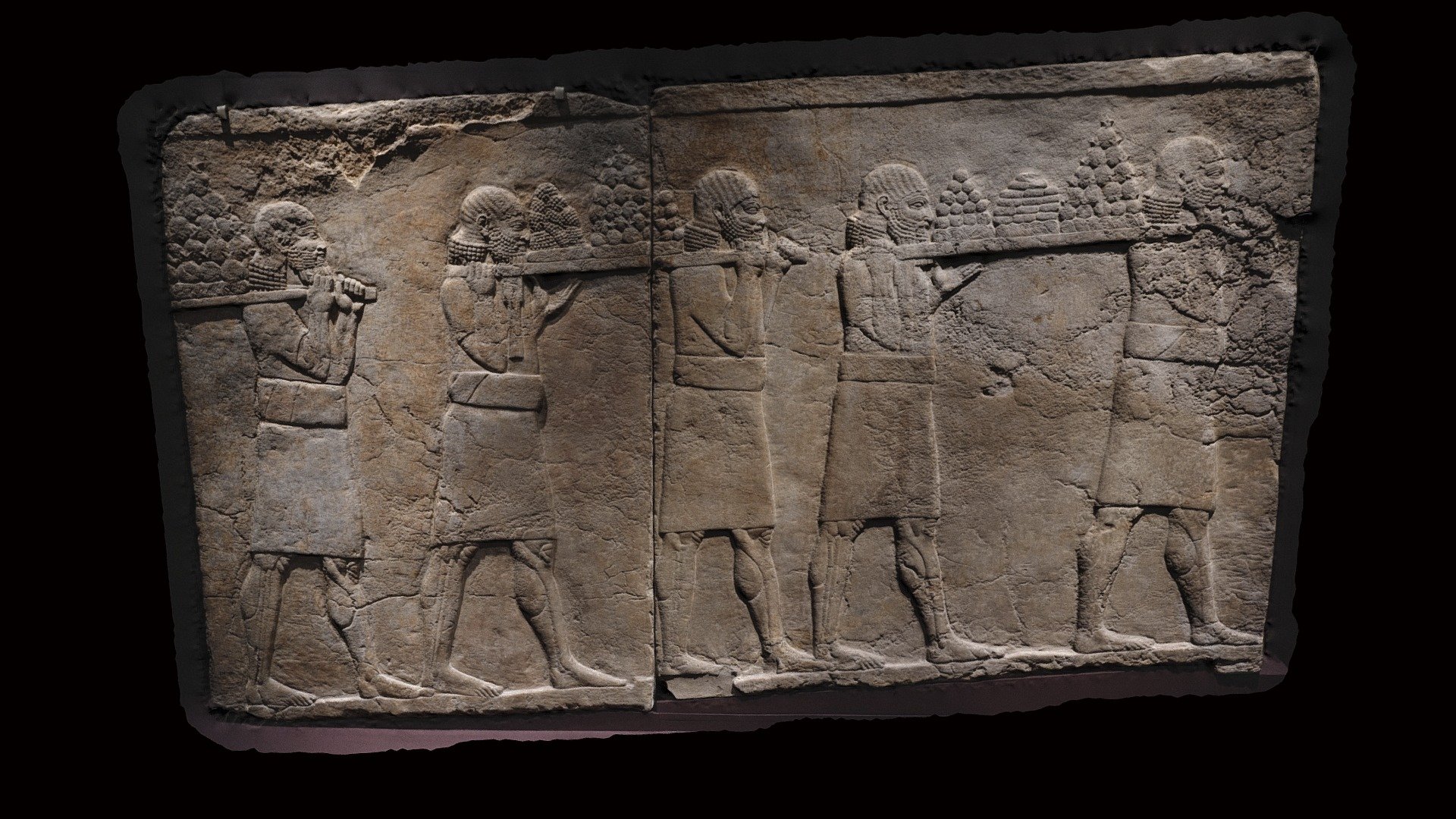 Gypsum relief South West Palace, Room L1 - Download Free 3D model by ...