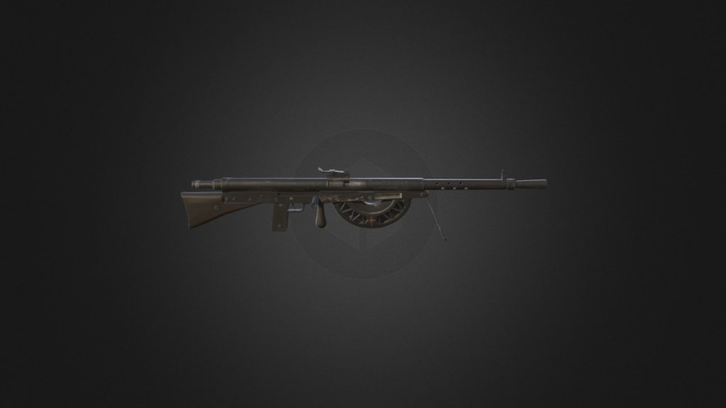 M-1915 CSRG Chauchaut Macine Gun - 3D model by Capture It In 3D ...