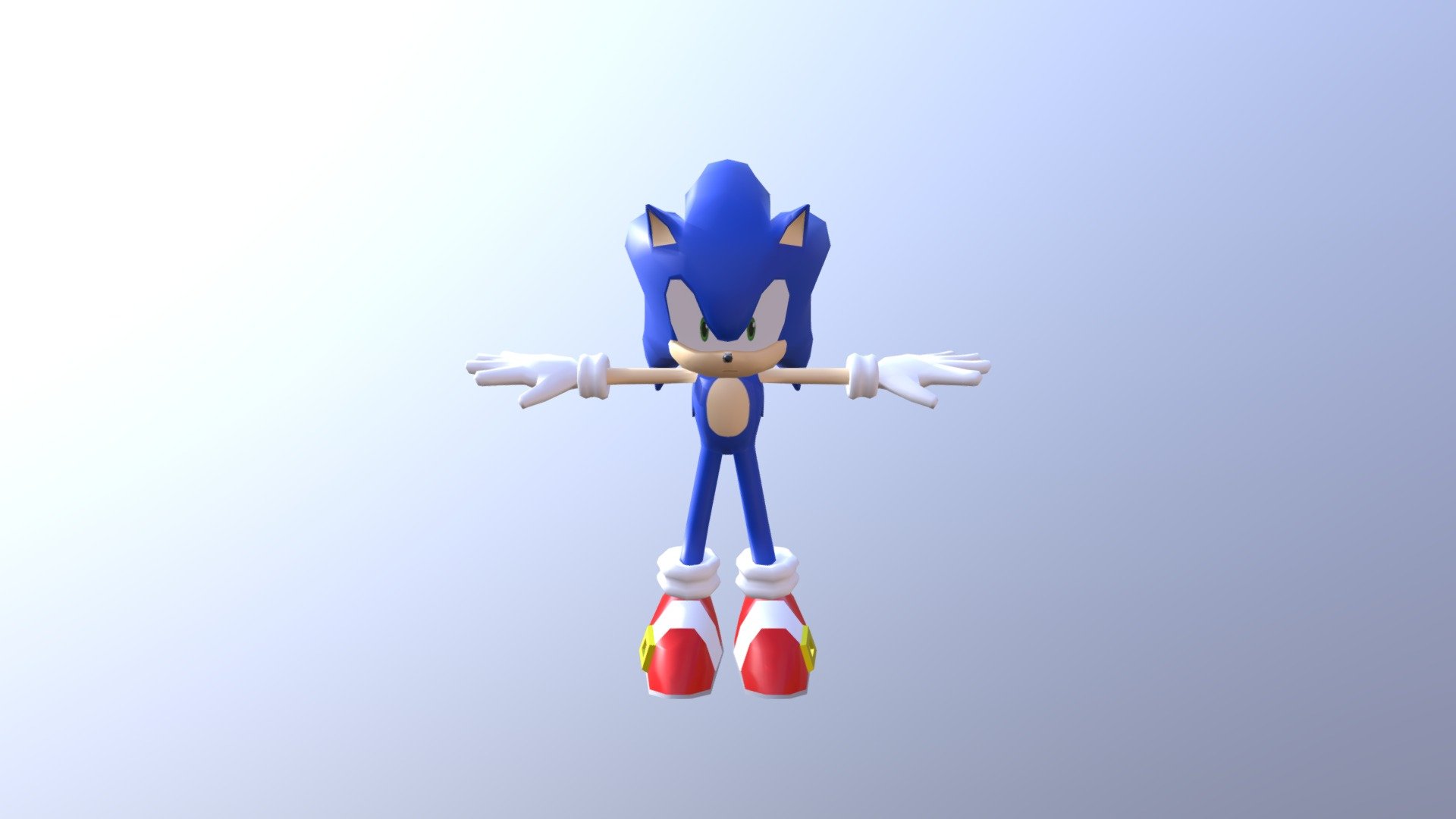 Sonic - 3D model by Verrandy [0b5d5d2] - Sketchfab