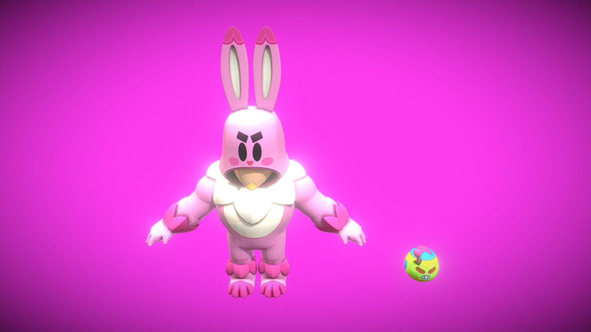 Bunny Grom t-pose Brawl Stars - Download Free 3D model by shertiku ...