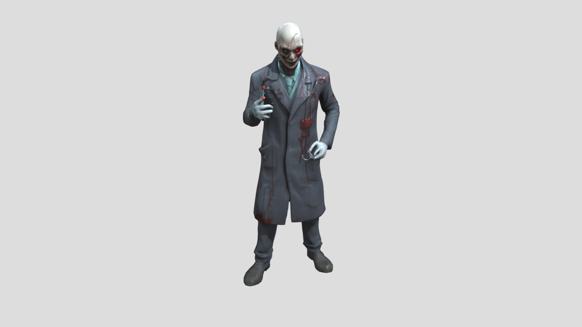 realistic 3D horror game character. - Download Free 3D model by ...