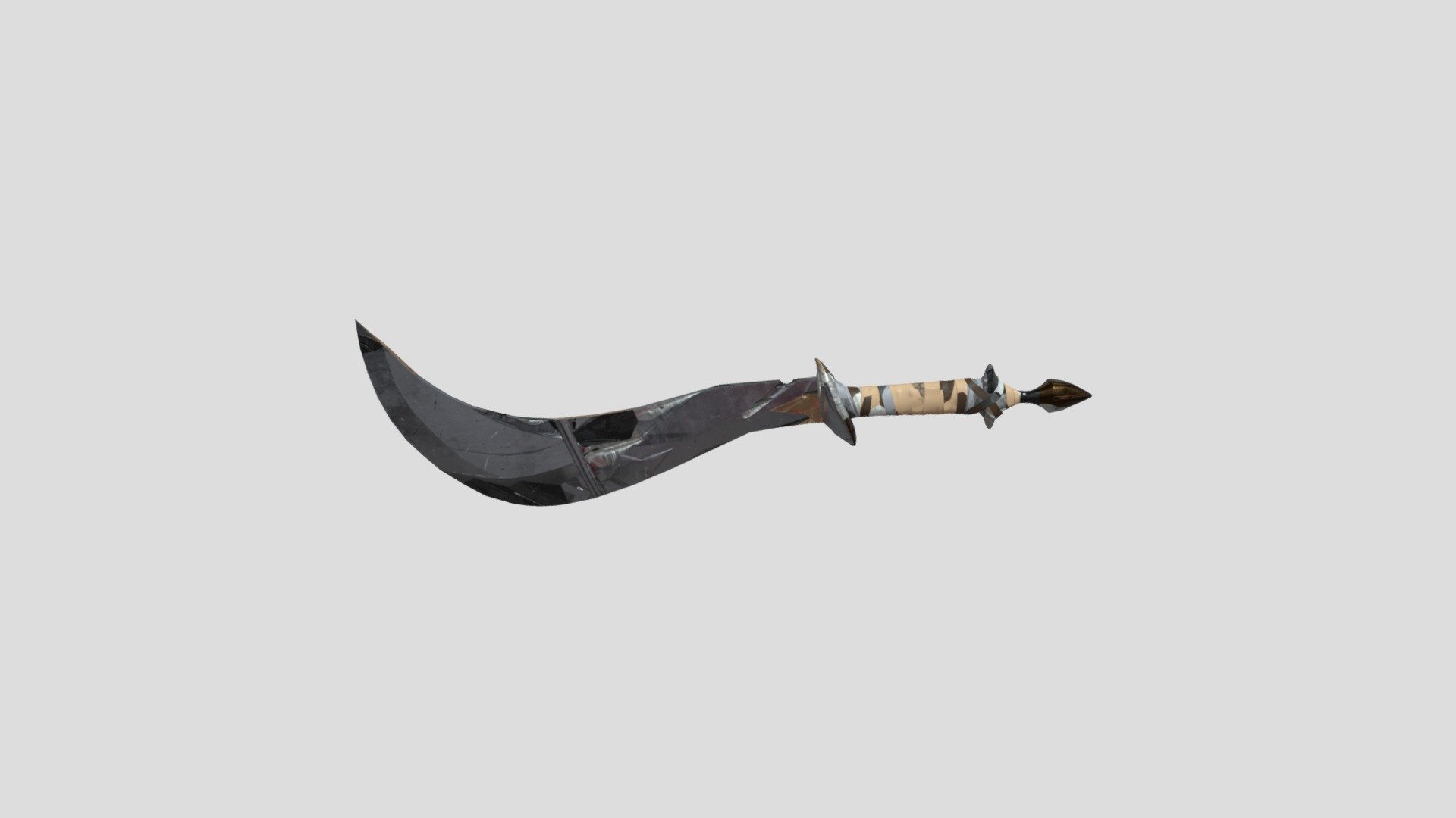 Curved sword game ready remake - Download Free 3D model by dearonuu ...