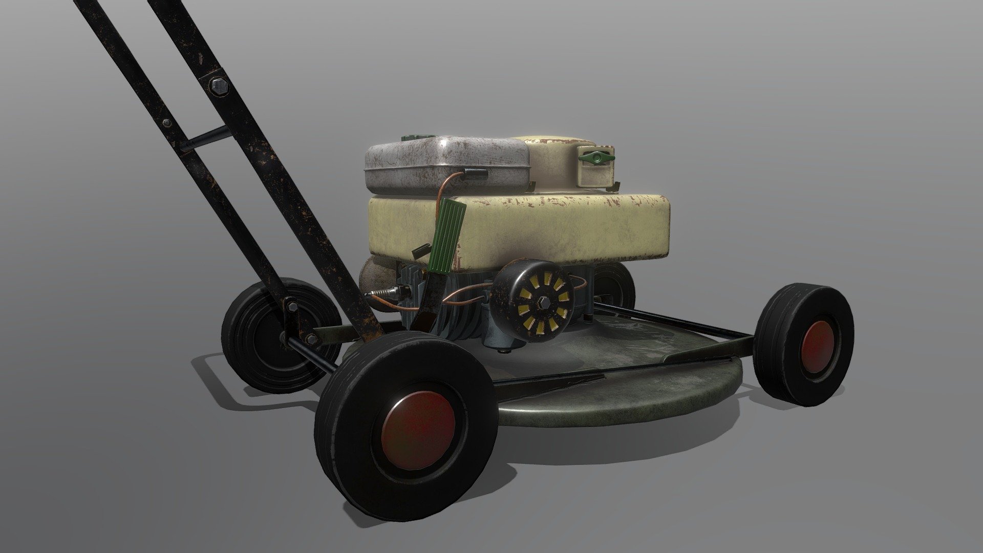 Lawn Mower - Download Free 3D model by sixpence [0b63793] - Sketchfab