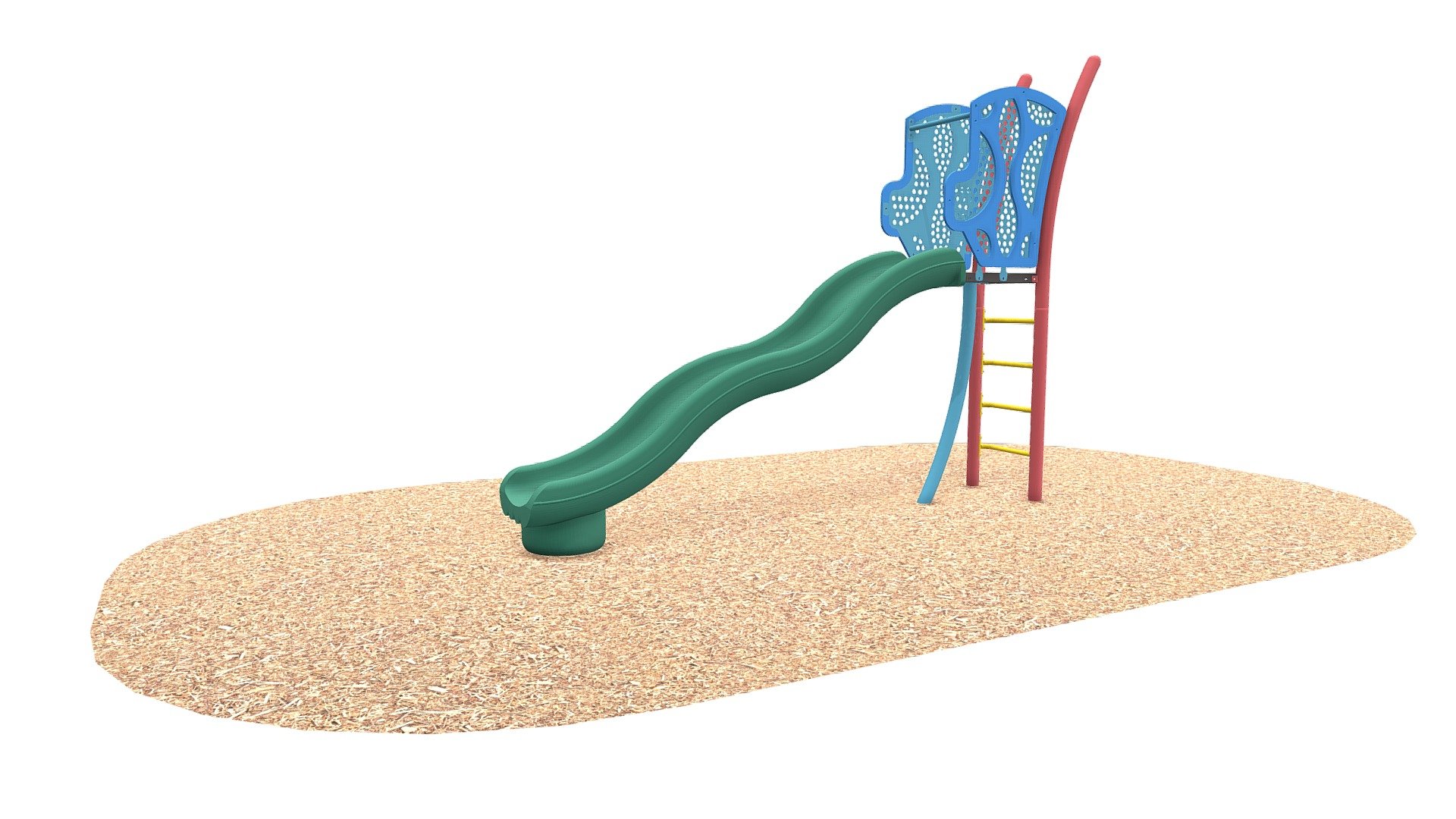 SA-TS065 TRADITIONAL 5FT WAVE SLIDE - 3D model by Henderson Recreation ...