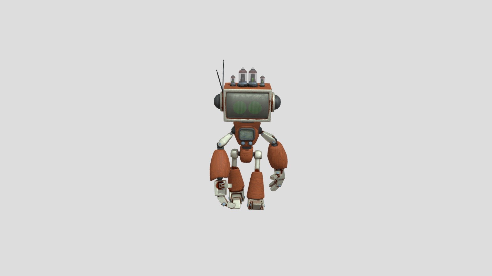 Toony Vintage Robot Character - Download Free 3D model by ...