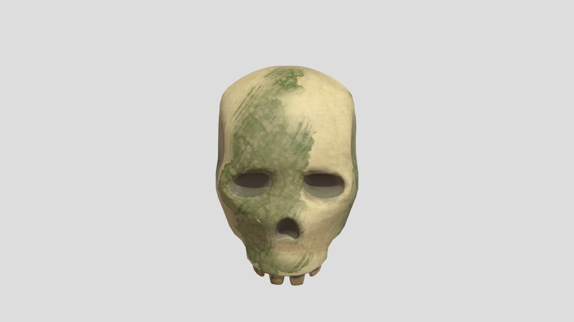 Mossy skull - 3D model by HusNisse [0b6aa3d] - Sketchfab