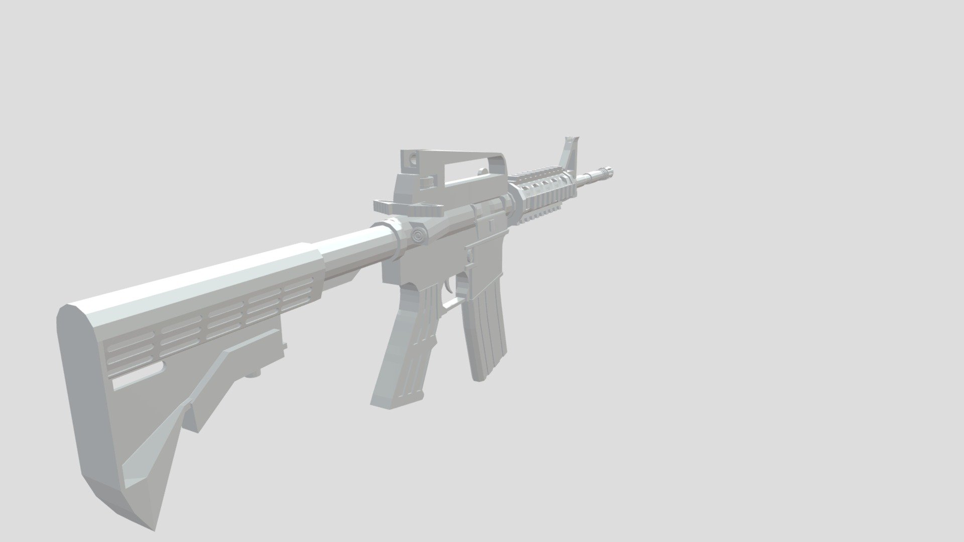 Low-Poly M4A1 - Download Free 3D model by Konstantinos.Simantiras ...