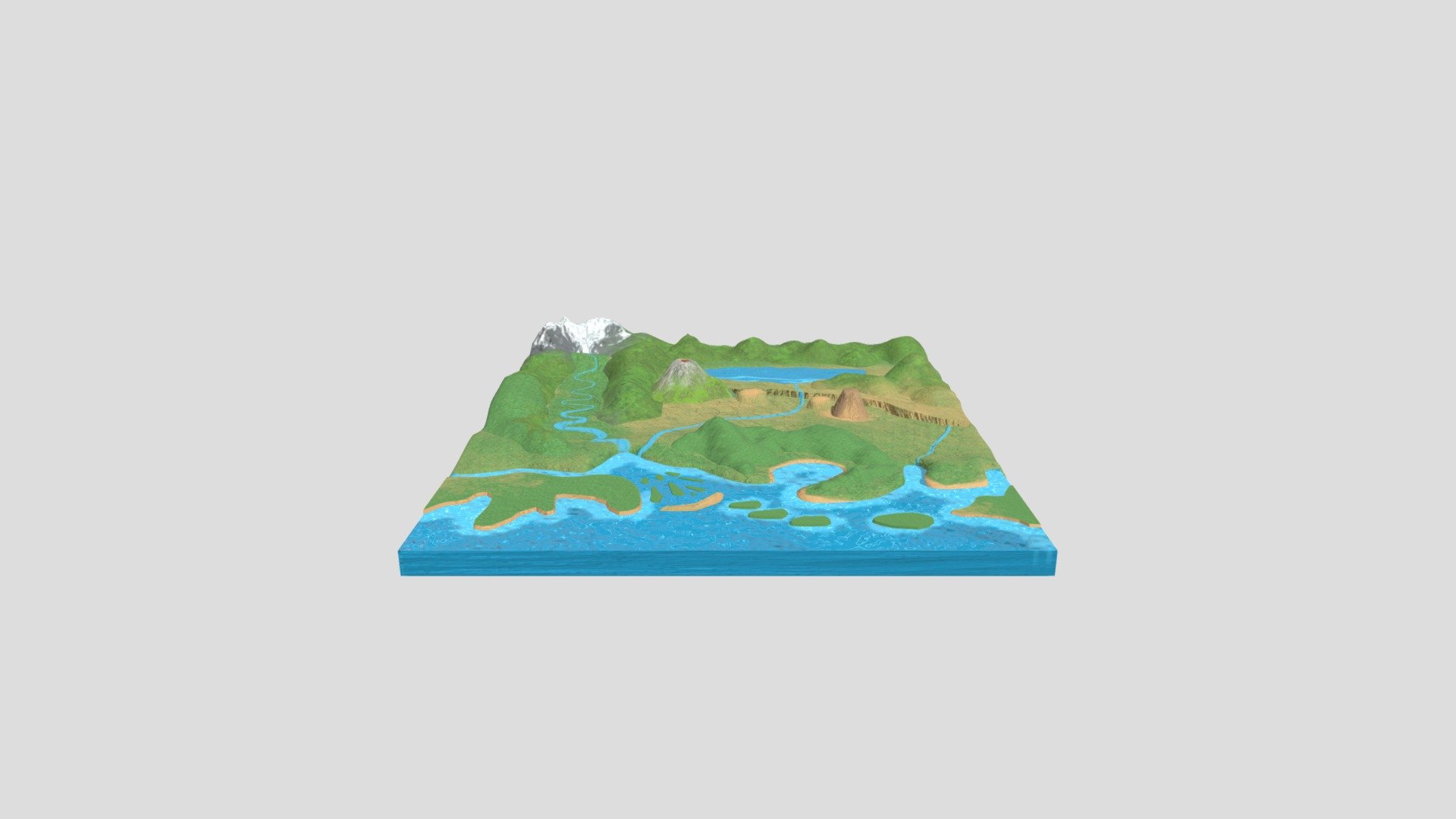 landscape - 3D model by skolla123 [0b6bab9] - Sketchfab