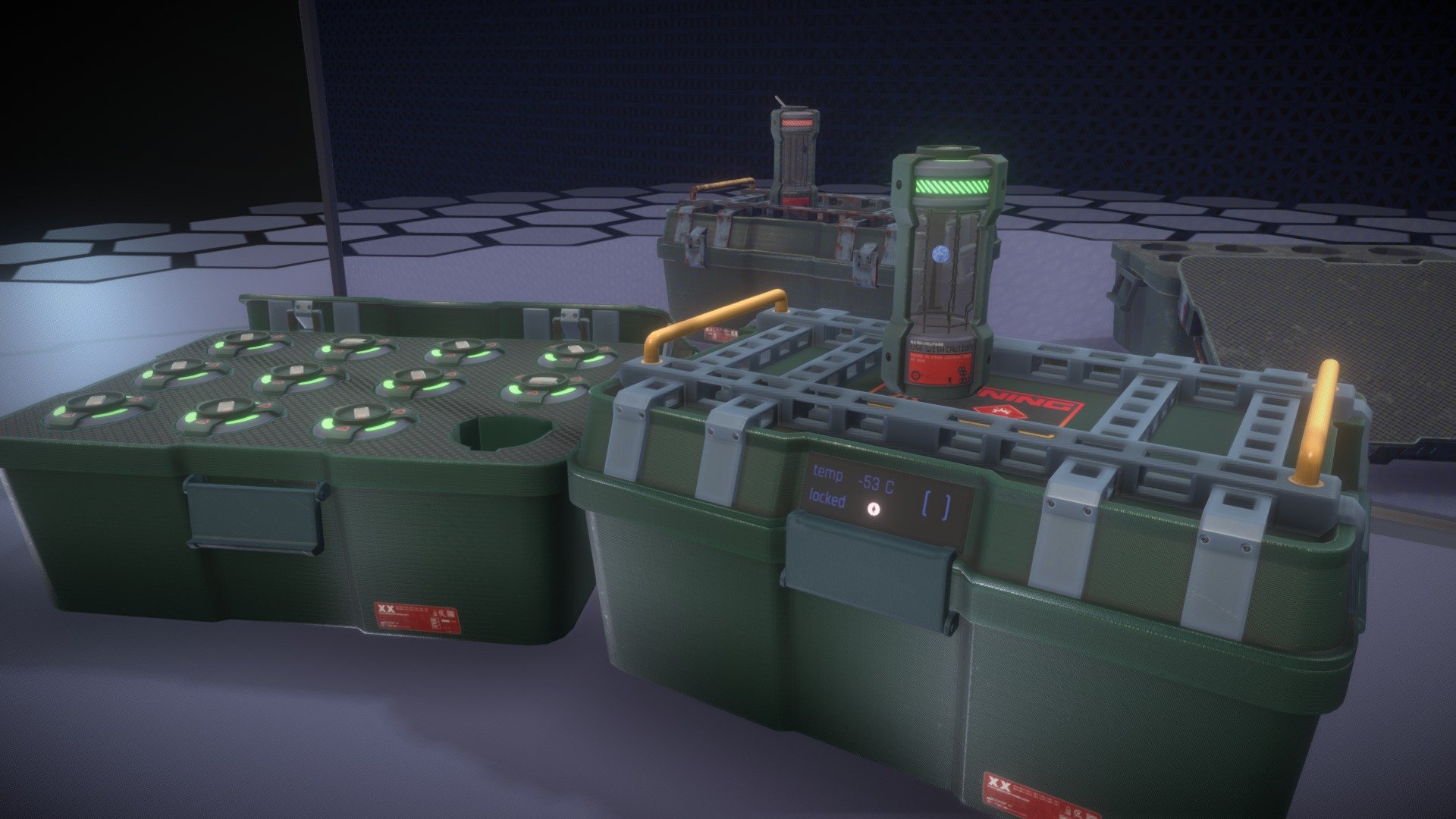 Sci_fi crates - 3D model by neod [0b6bd23] - Sketchfab