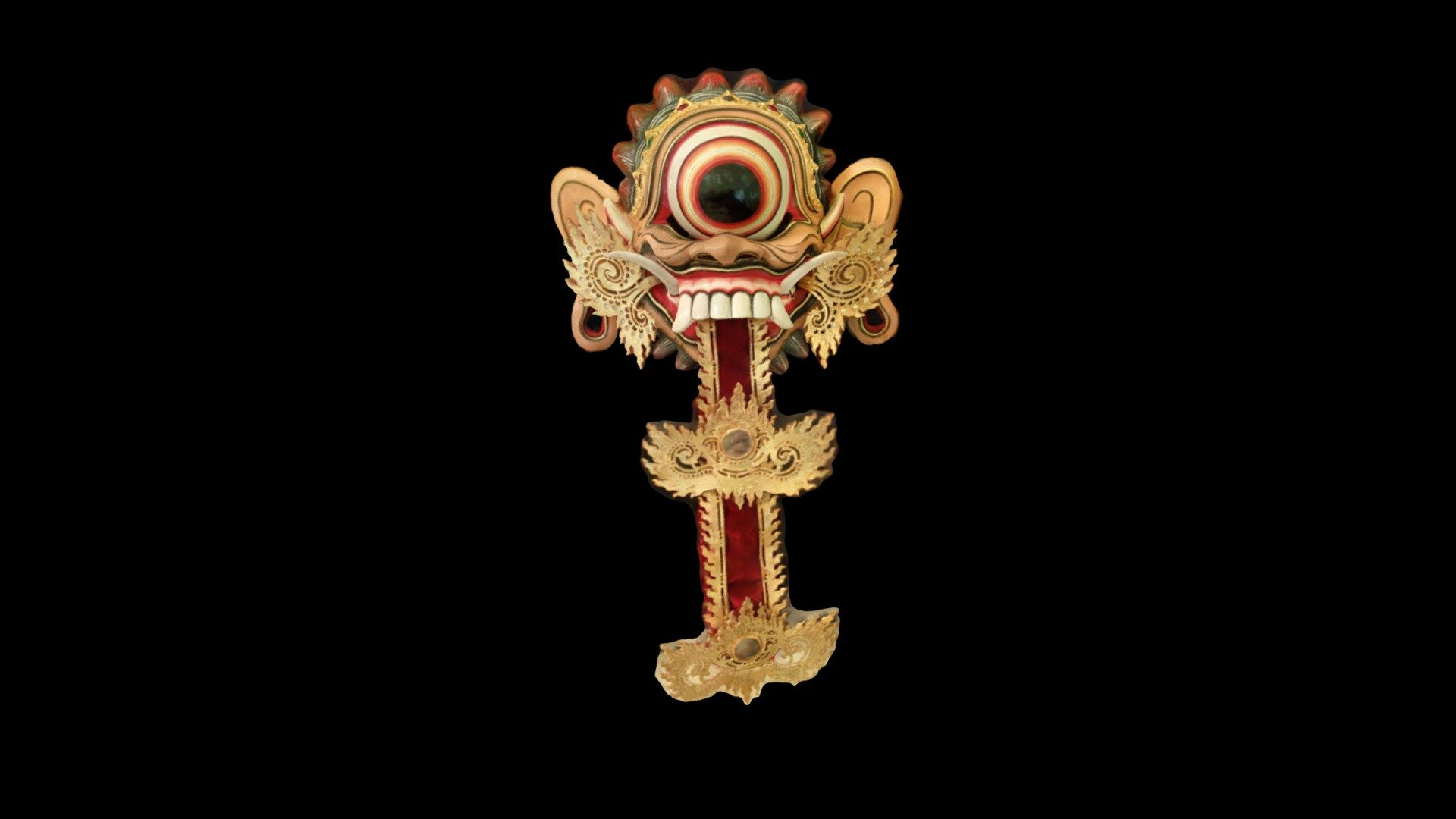 Topeng Mata Besik - Download Free 3D model by nusaheritage.id ...