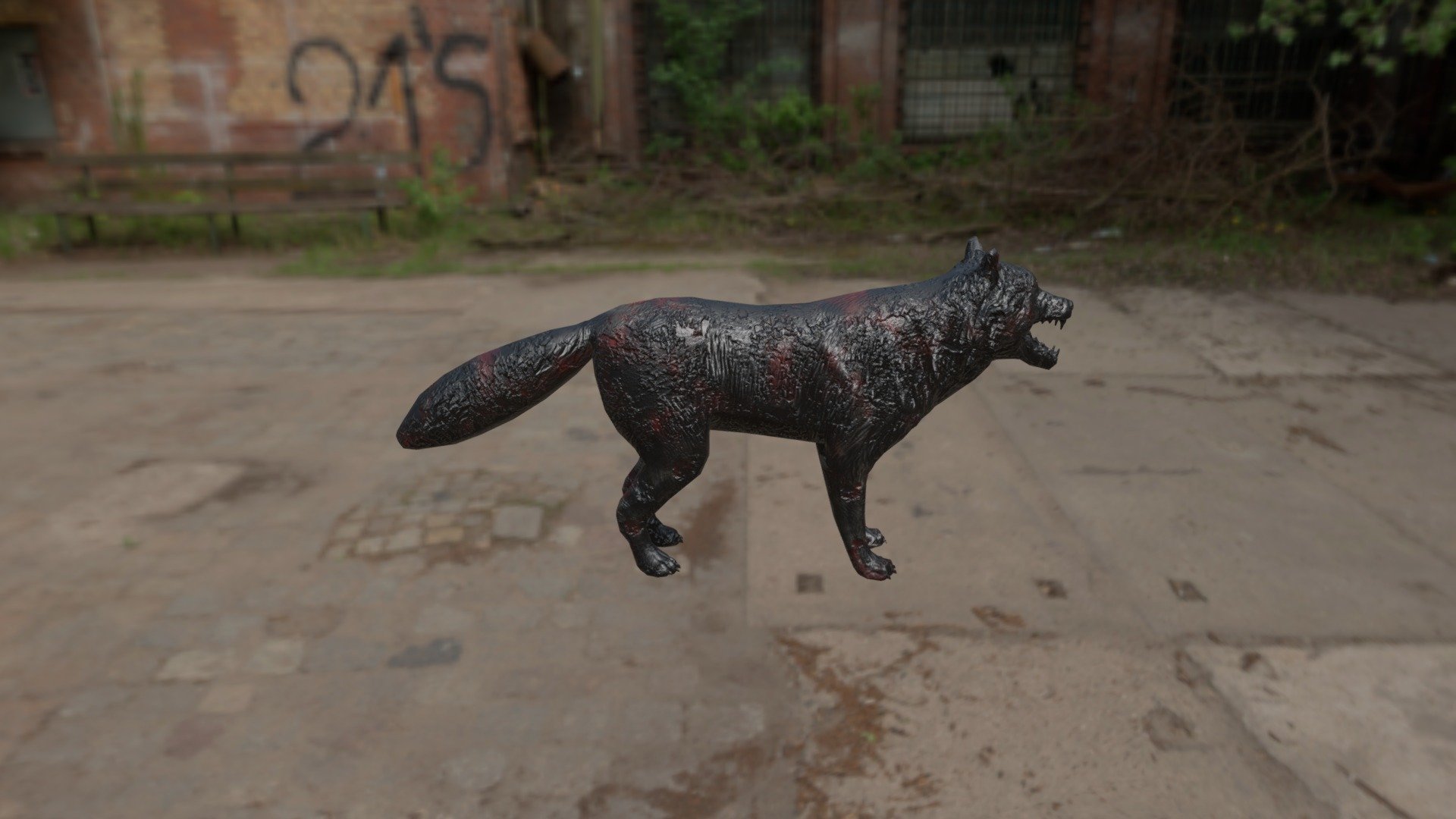 Wolf dead burned - 3D model by wetpwnage [0b6c611] - Sketchfab