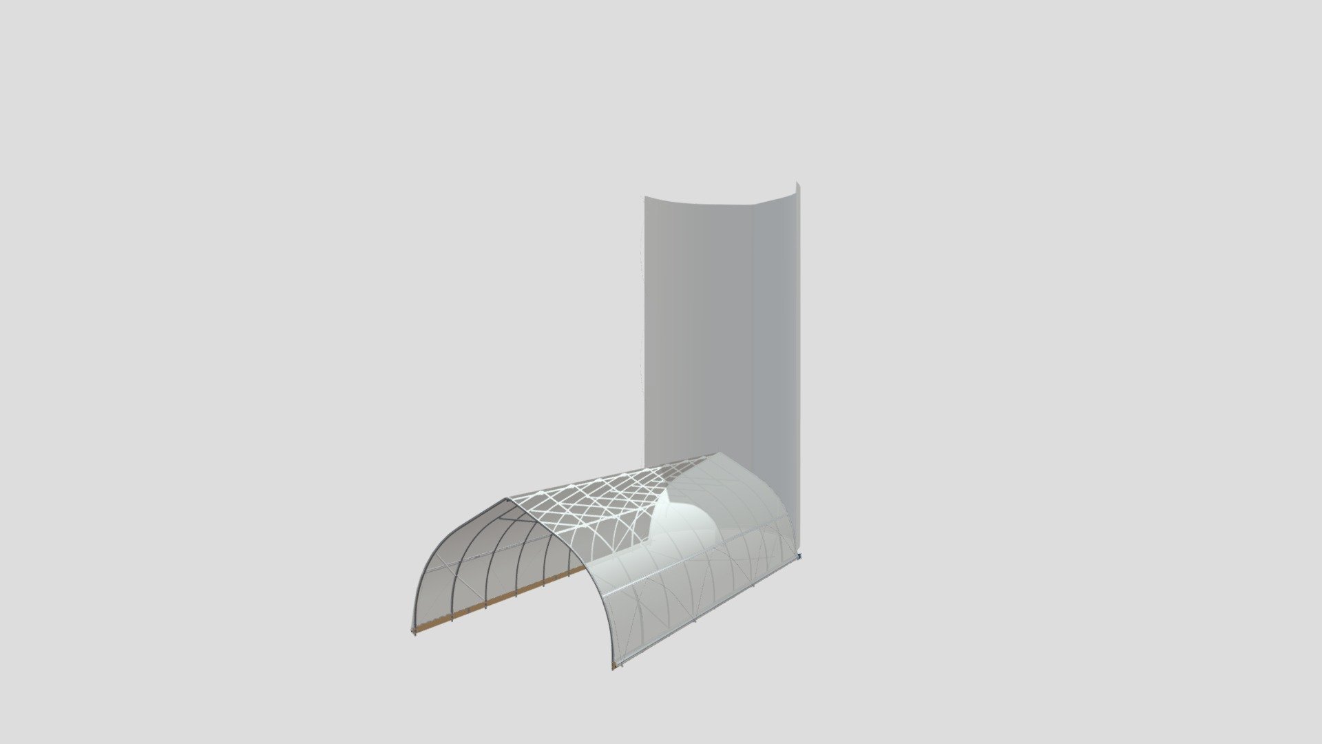 TN-6416 - 36-ft Gothic High Tunnel, 16-ft v14 - 3D model by ...