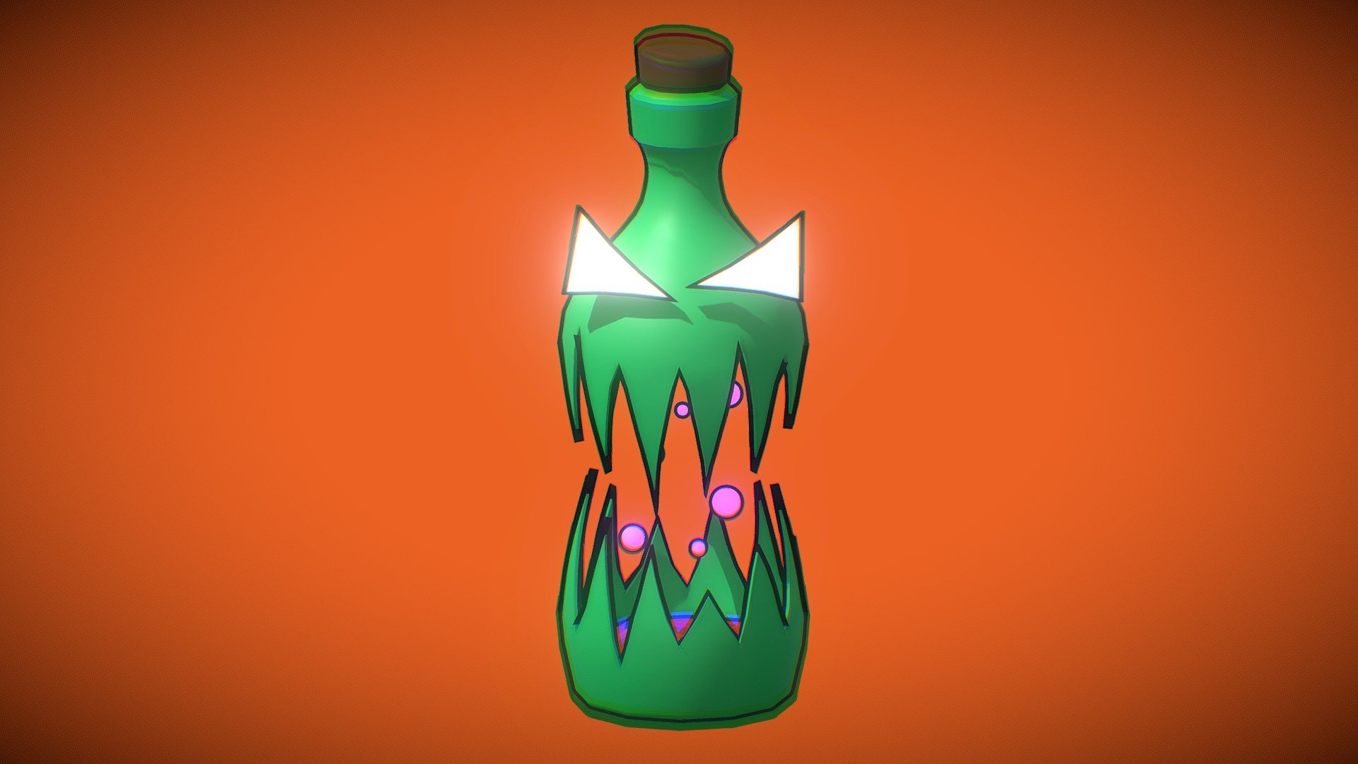 Evil Bottle Toon - 3D model by SHUBBAK [0b6ddf8] - Sketchfab