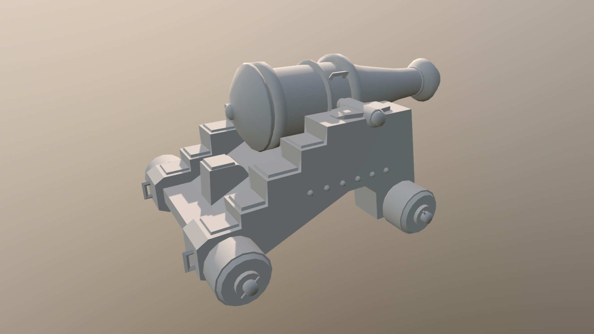Cannon - 3D model by Ridlee [0b6eb1b] - Sketchfab