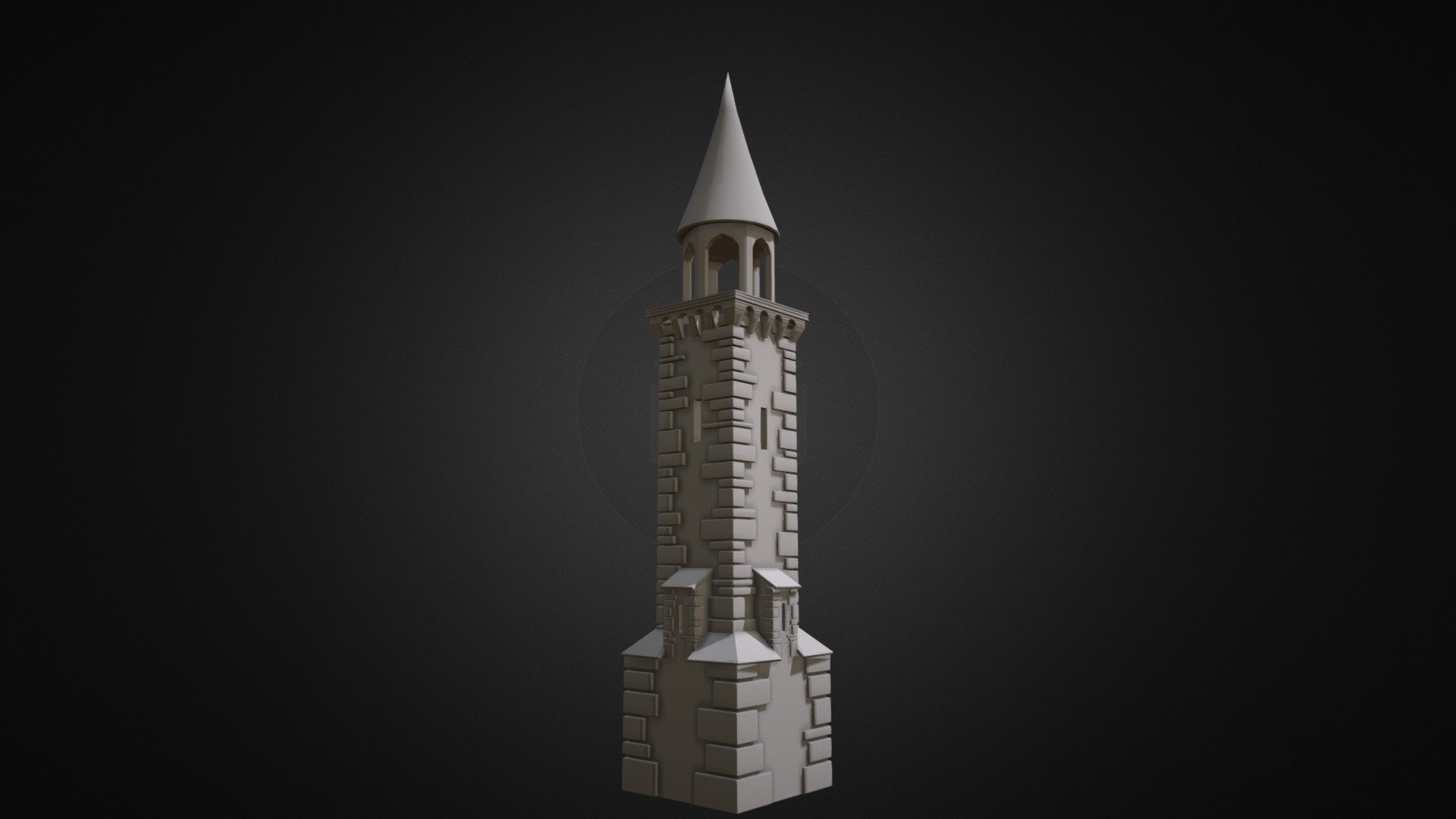 Fantasy medieval tower - 3D model by mrpavon3d [0b716a9] - Sketchfab