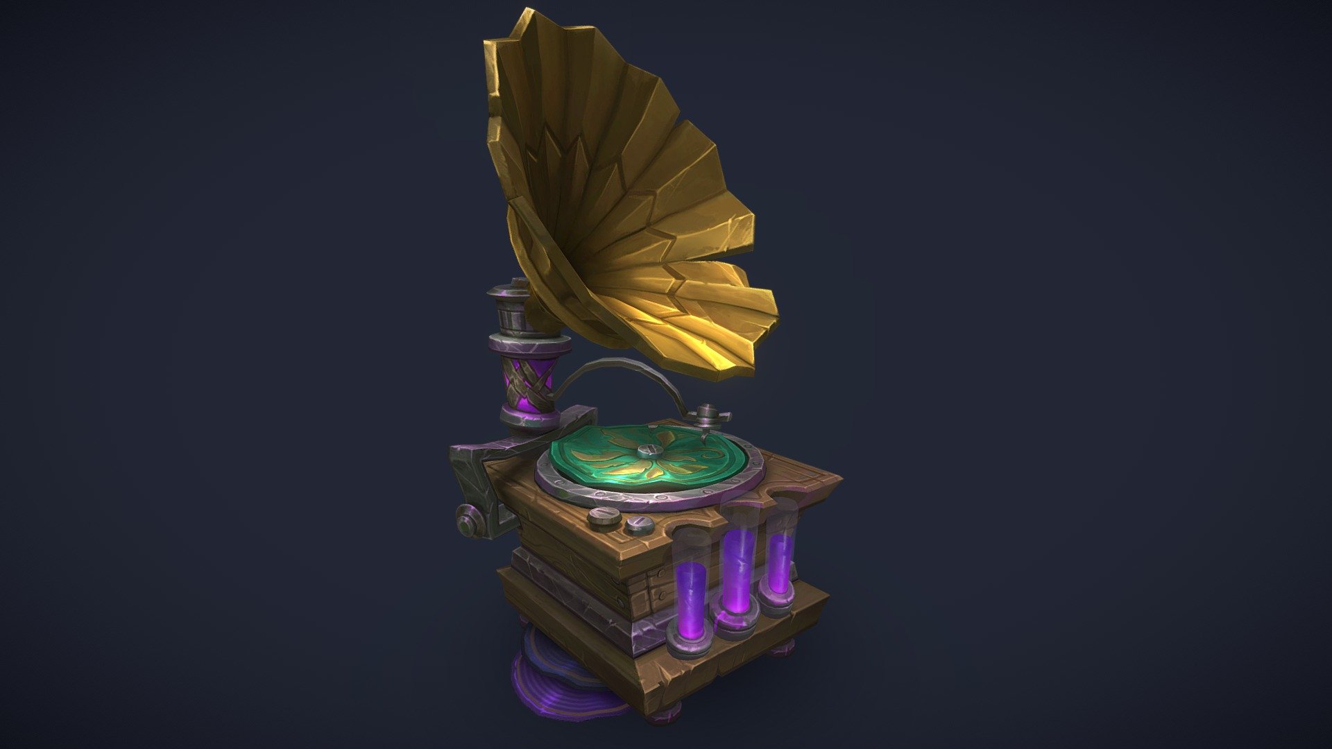 Shimmer Gramophone - 3D model by NikoGesell [0b71a8e] - Sketchfab