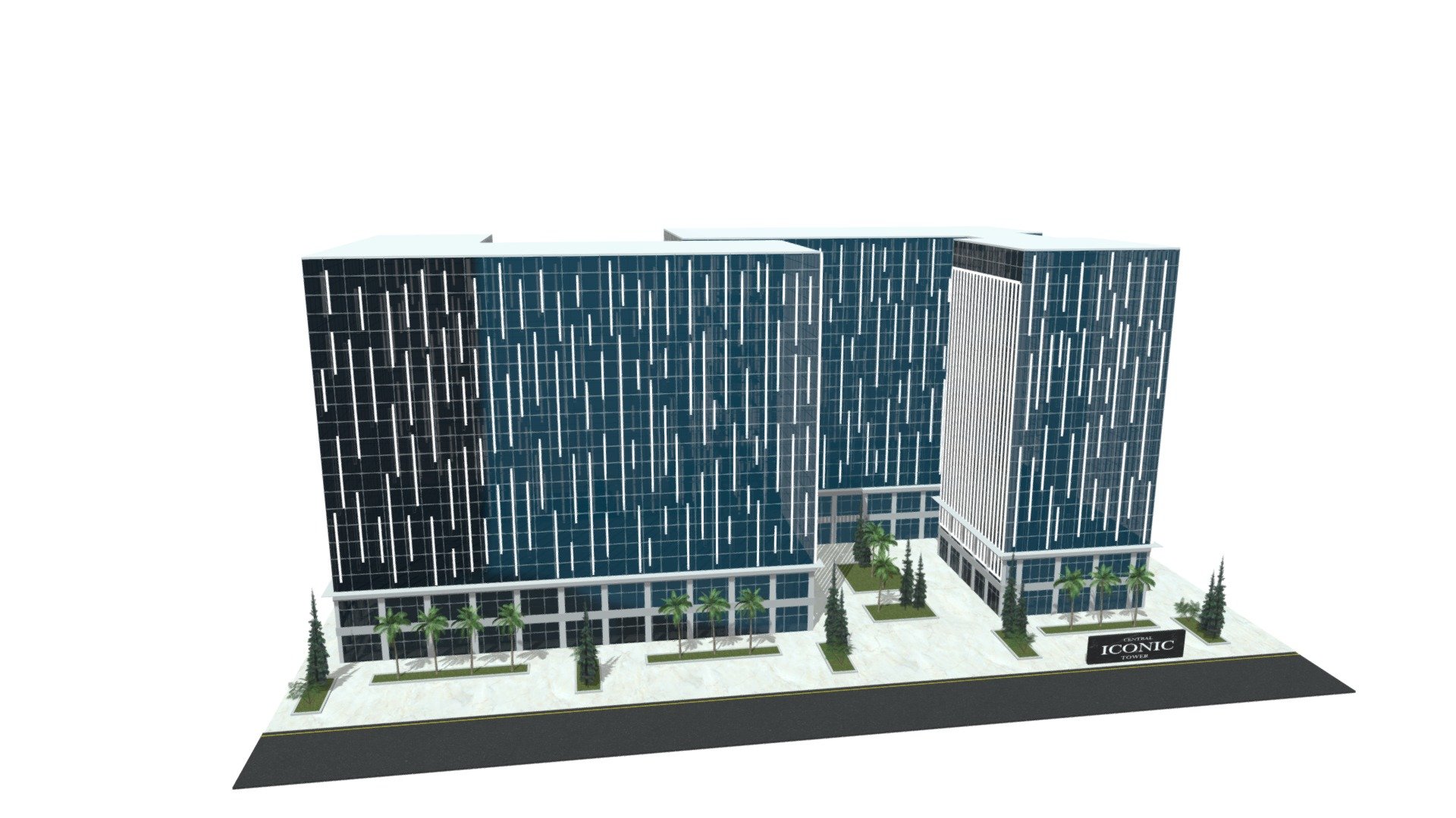 Central Iconic Tower - 3D model by Egy-maps [0b72bc1] - Sketchfab