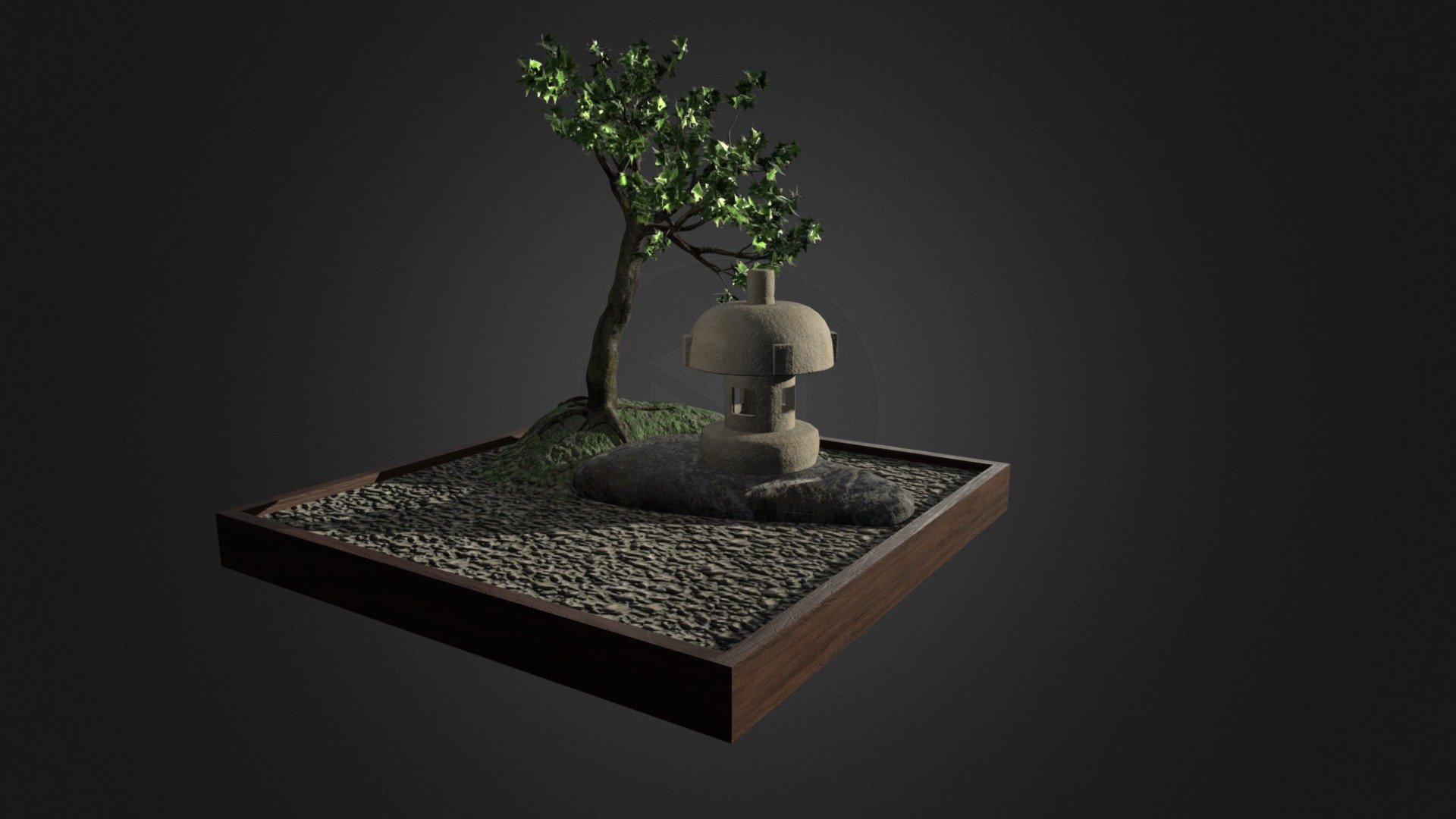 Japanese Garden - 3D model by Cmh175 [0b72e69] - Sketchfab