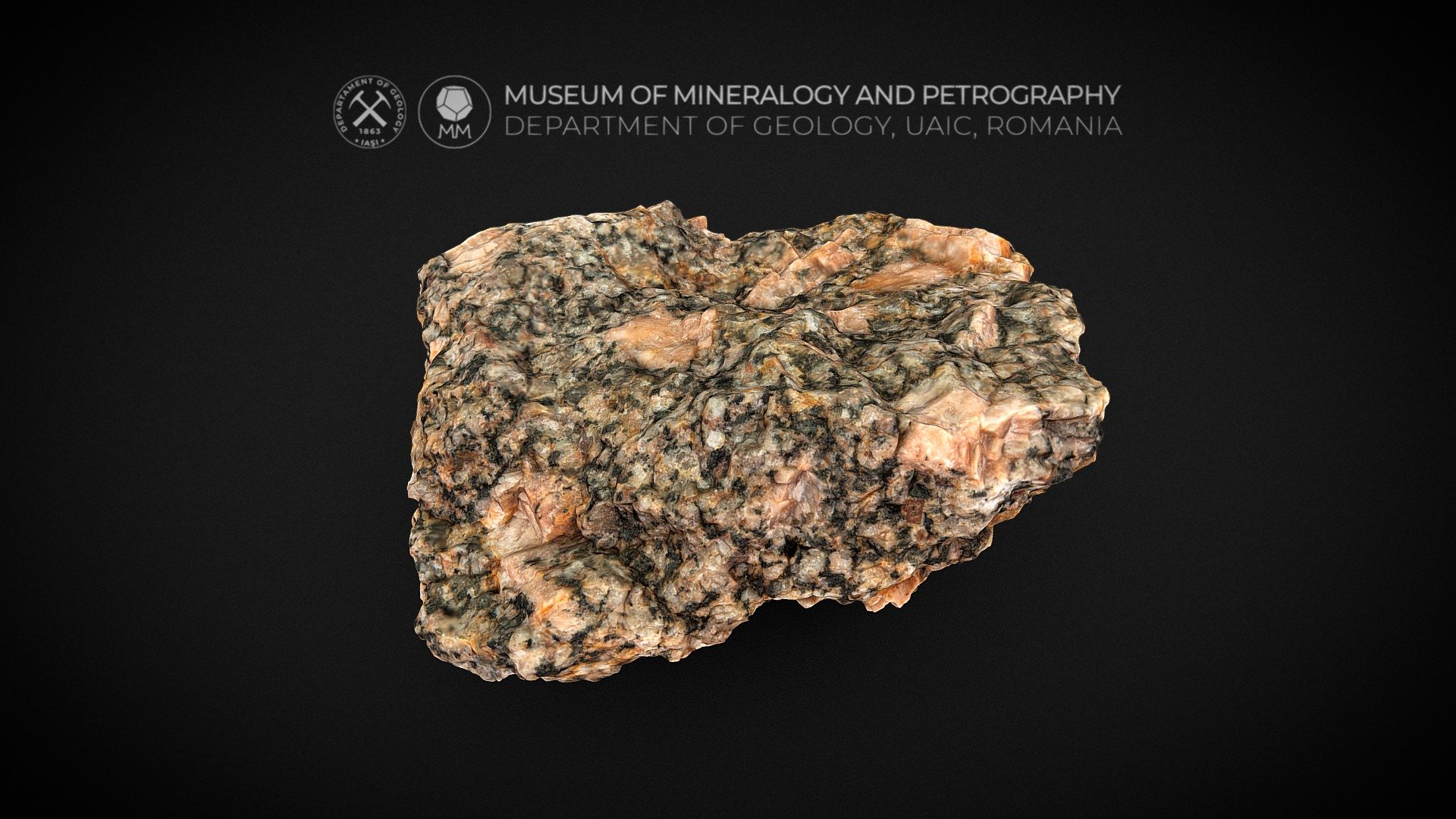 Porphyritic Alkali-feldspar Granite - 3D model by Museum of Mineralogy ...