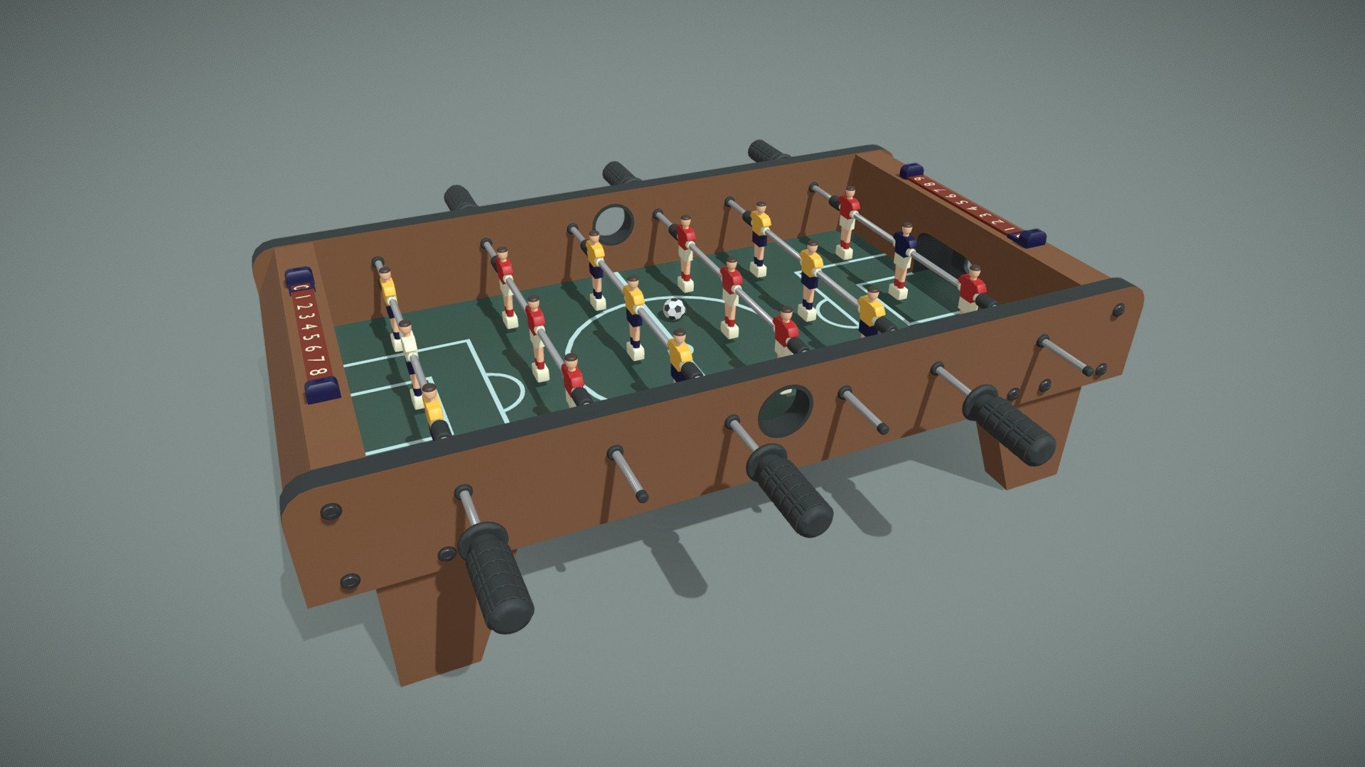 Настольный футбол / Table football - Download Free 3D model by gkari ...