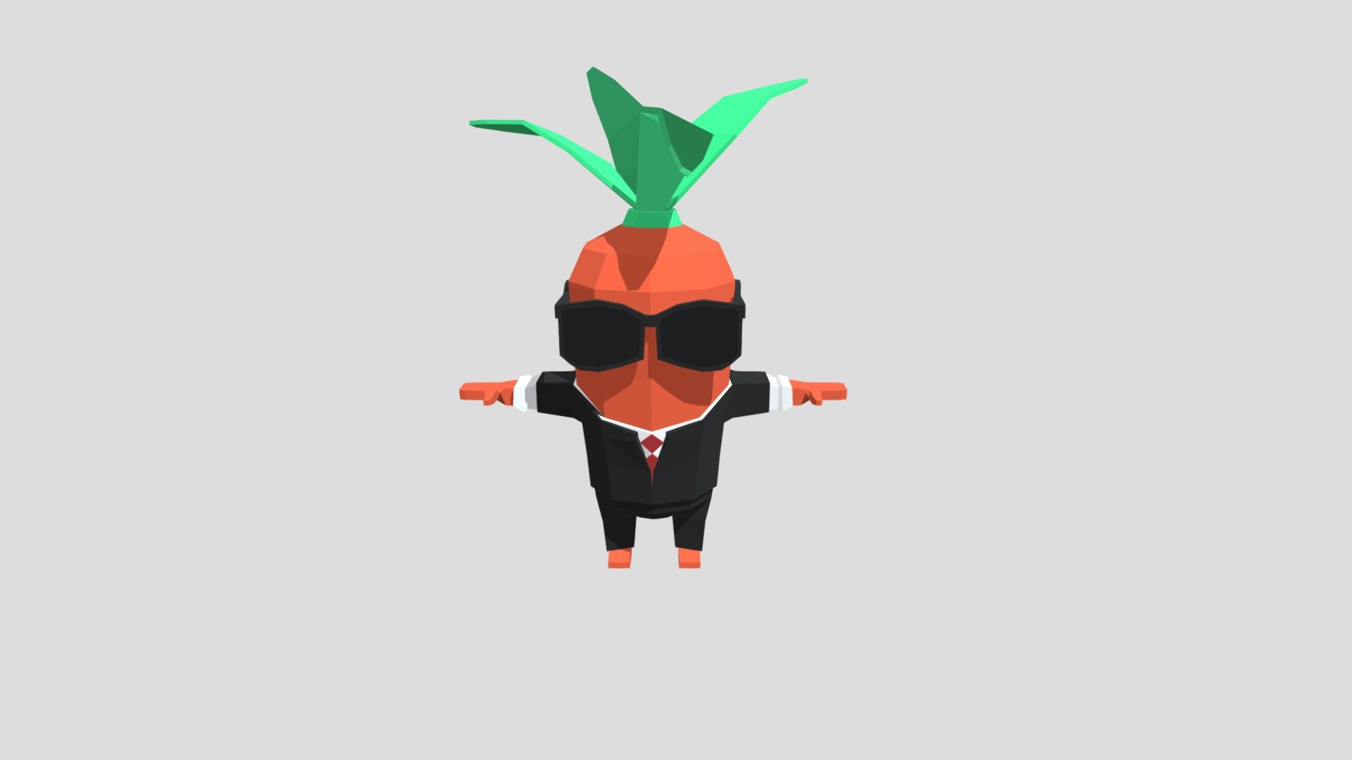 Carrot Low Poly - 3D model by junior123nelson [0b7a38e] - Sketchfab