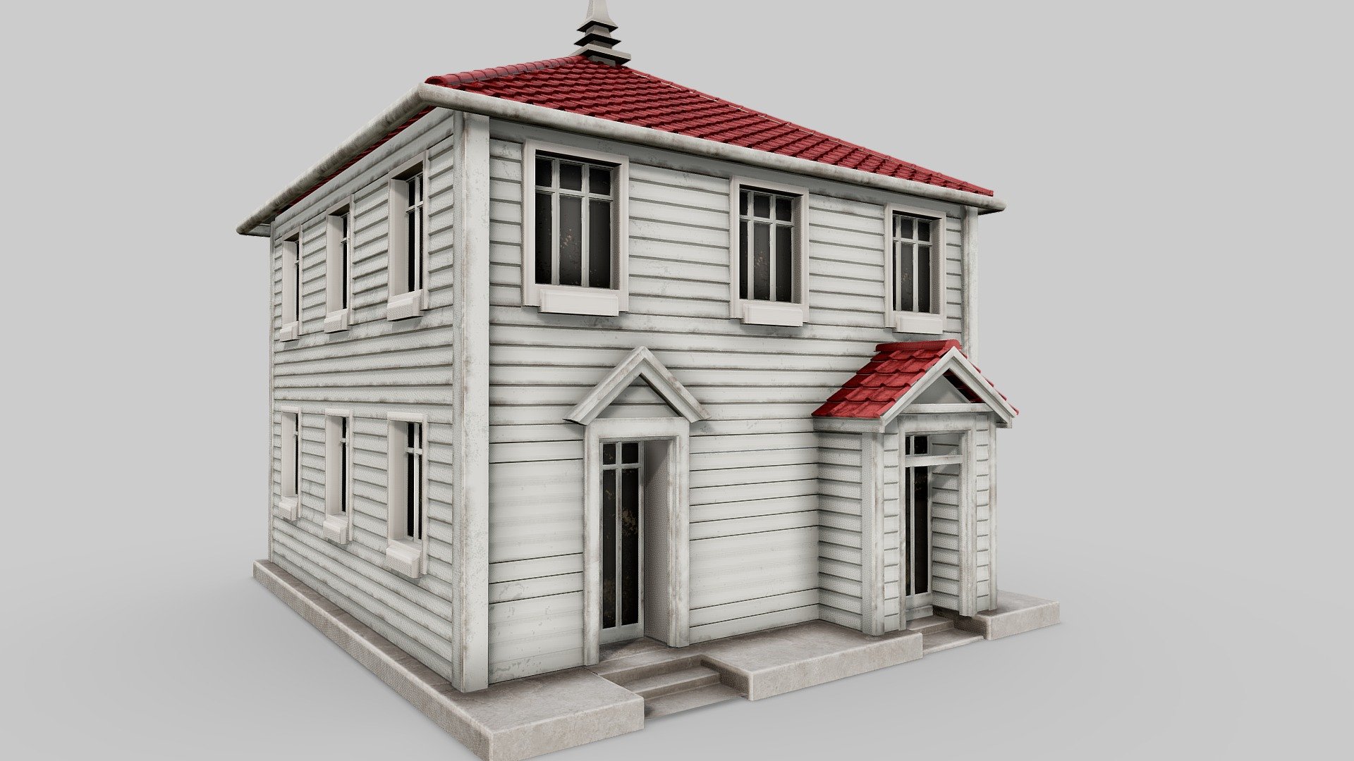 classic house with 4k pbr textures game ready - Buy Royalty Free 3D ...