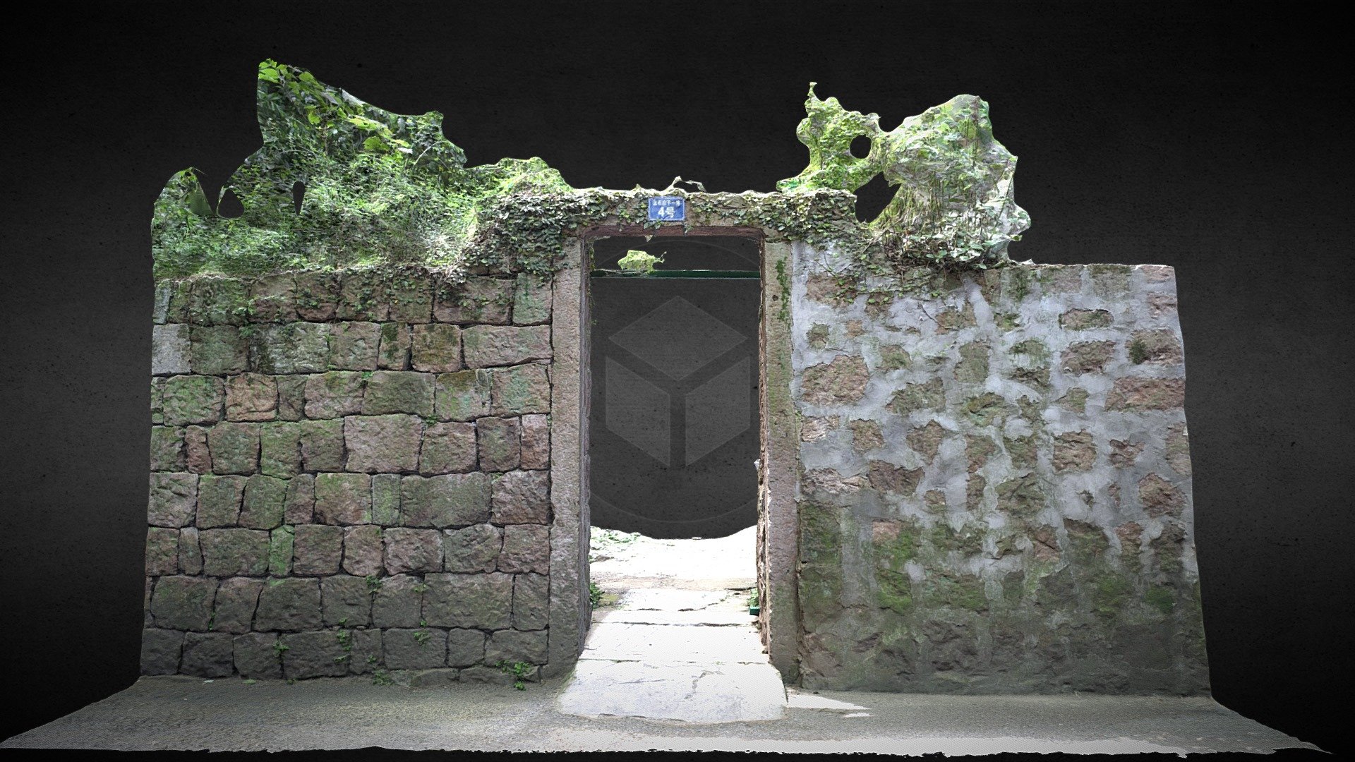 Rock gate- No. 4, Alley 1, Baoshi Mountain - Download Free 3D model by ...