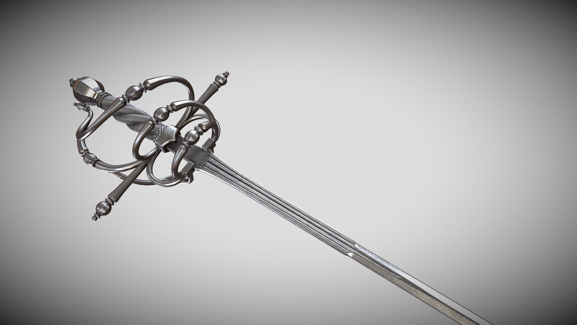 German rapier - Buy Royalty Free 3D model by Wallerion [0b7cb18 ...