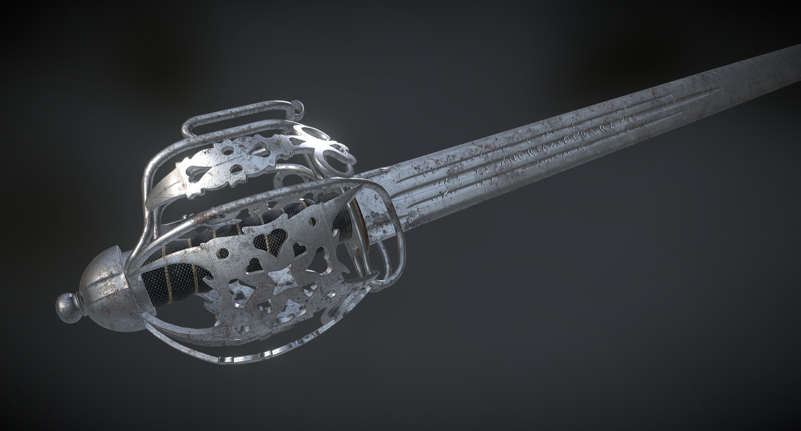 Scotish basket-hilted broadsword circa 1780 - 3D model by Andrew (@or3x ...