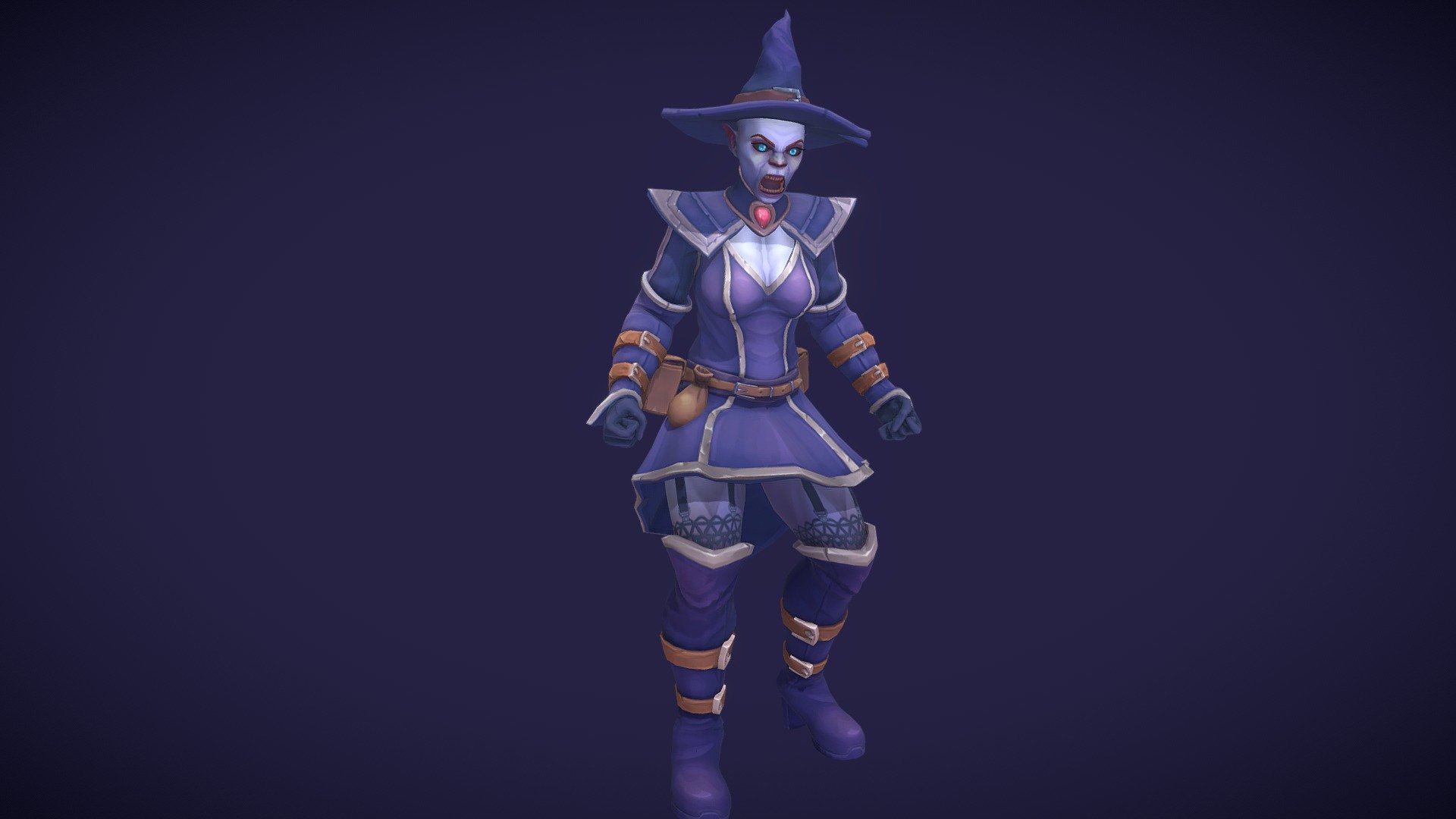 Stylized Orc Female Wizard(Outfit) - 3D model by N-hance Studio ...