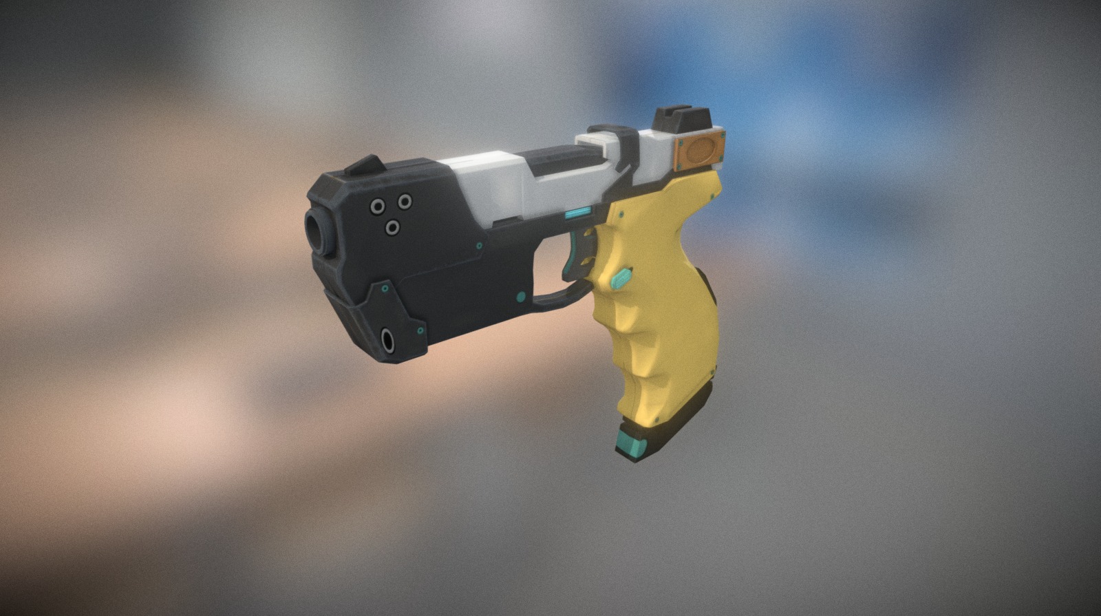 Sci-fi Gun (Dies Ikarus) - 3D model by Aki_Kato [0b84a3a] - Sketchfab