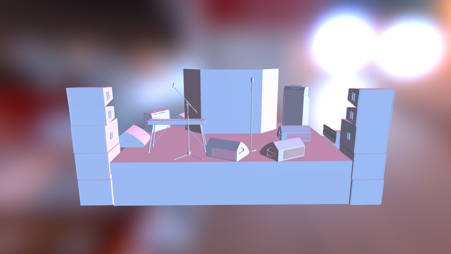 Mini Stage - 3D model by alexand [0b86171] - Sketchfab