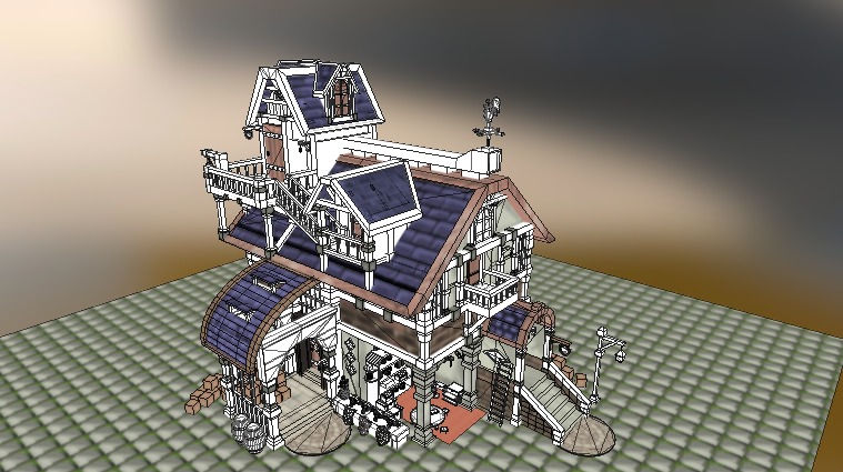 Medival Building - 3D model by fadlynapril [0b8767f] - Sketchfab