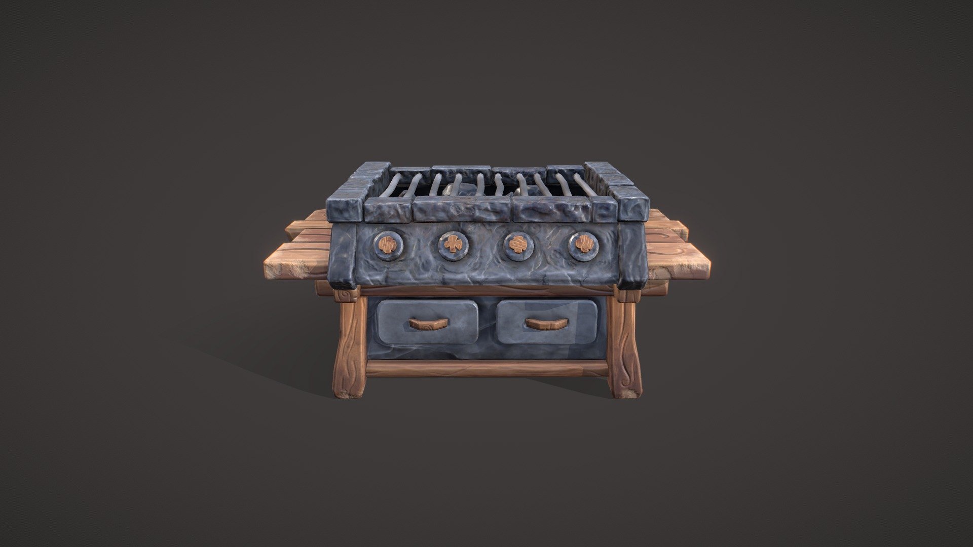 Open_Grill - 3D model by Hikunori [0b87964] - Sketchfab
