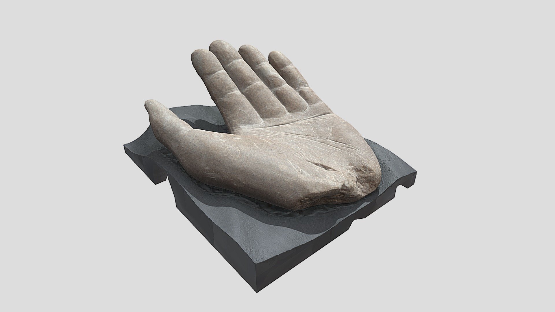 Stone Hand - Download Free 3D model by nvondru [0b87bc4] - Sketchfab