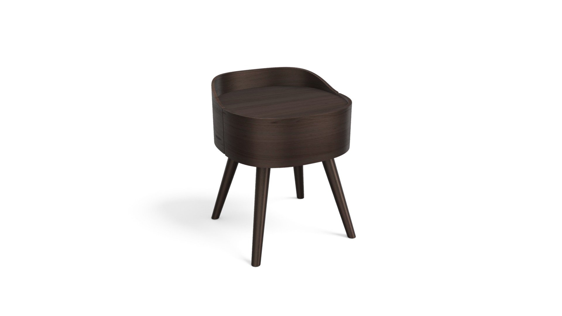 Ada Bedside Table, Dark Stain Oak - Download Free 3D model by MADE.COM ...