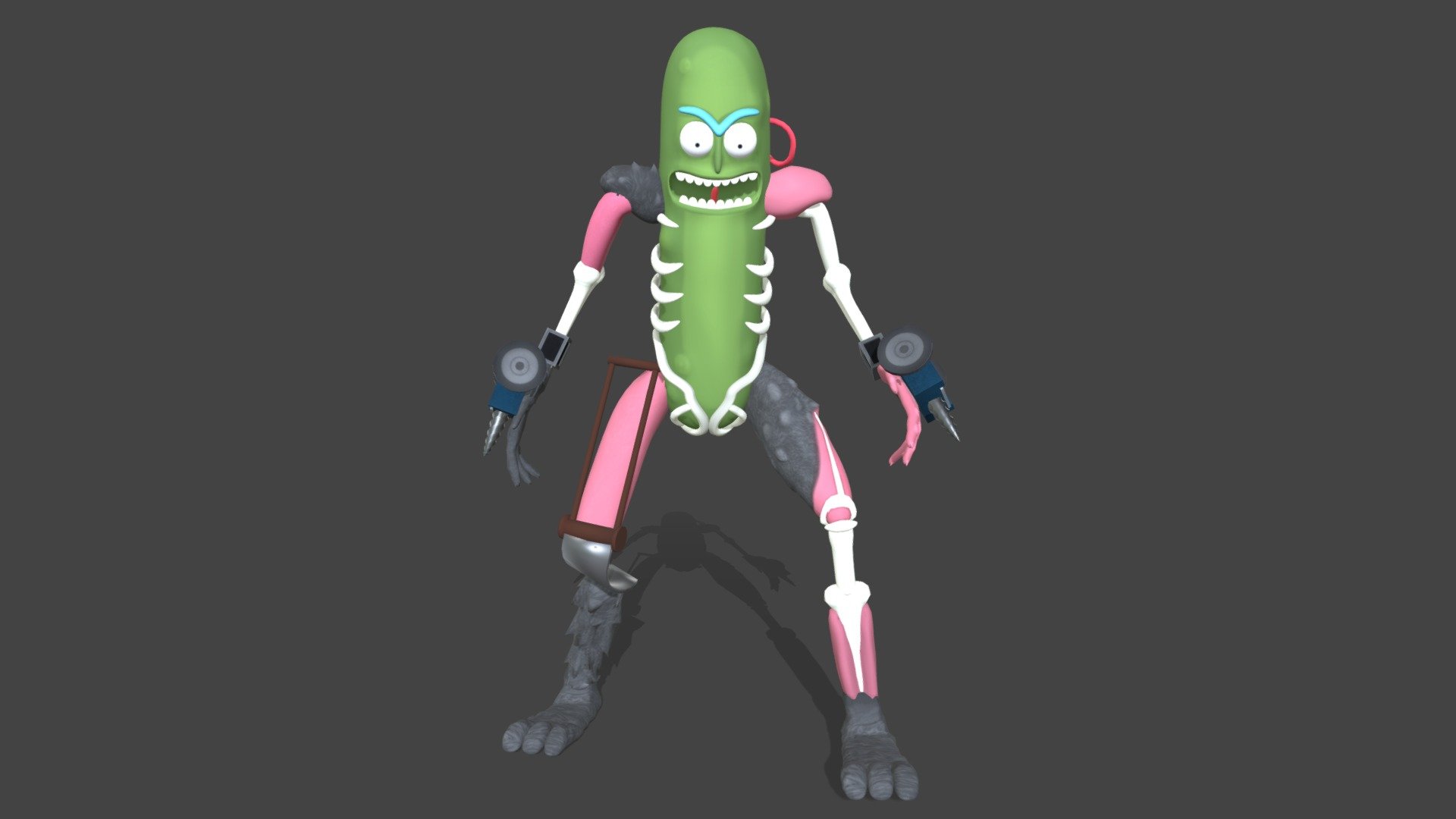 Pickle Rick - 3D model by SanD (@sand_3d) [0b8af52] - Sketchfab