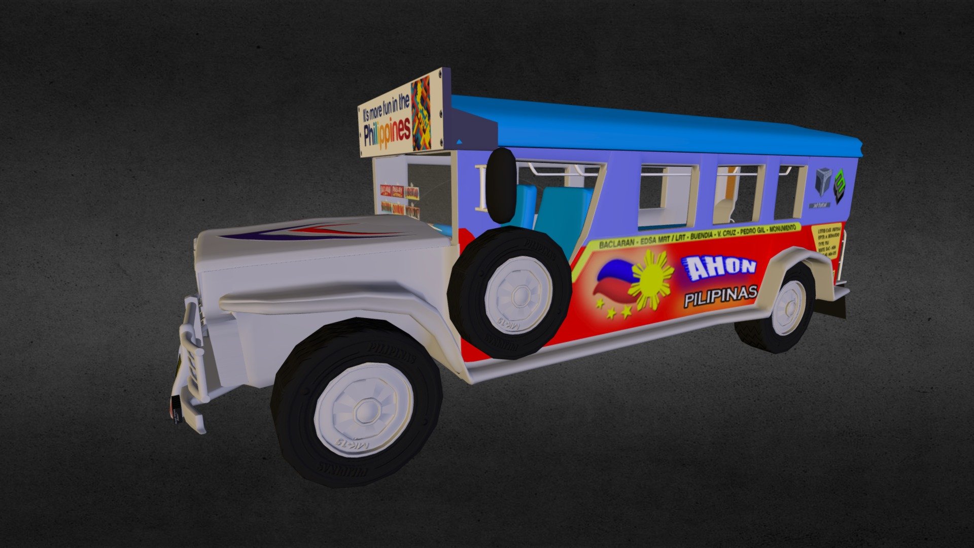 Jeepney - Download Free 3D model by Maclin Macalindong ...