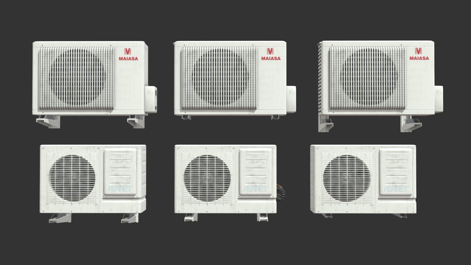 Air Conditioning Units - Buy Royalty Free 3D model by CommonSpence ...