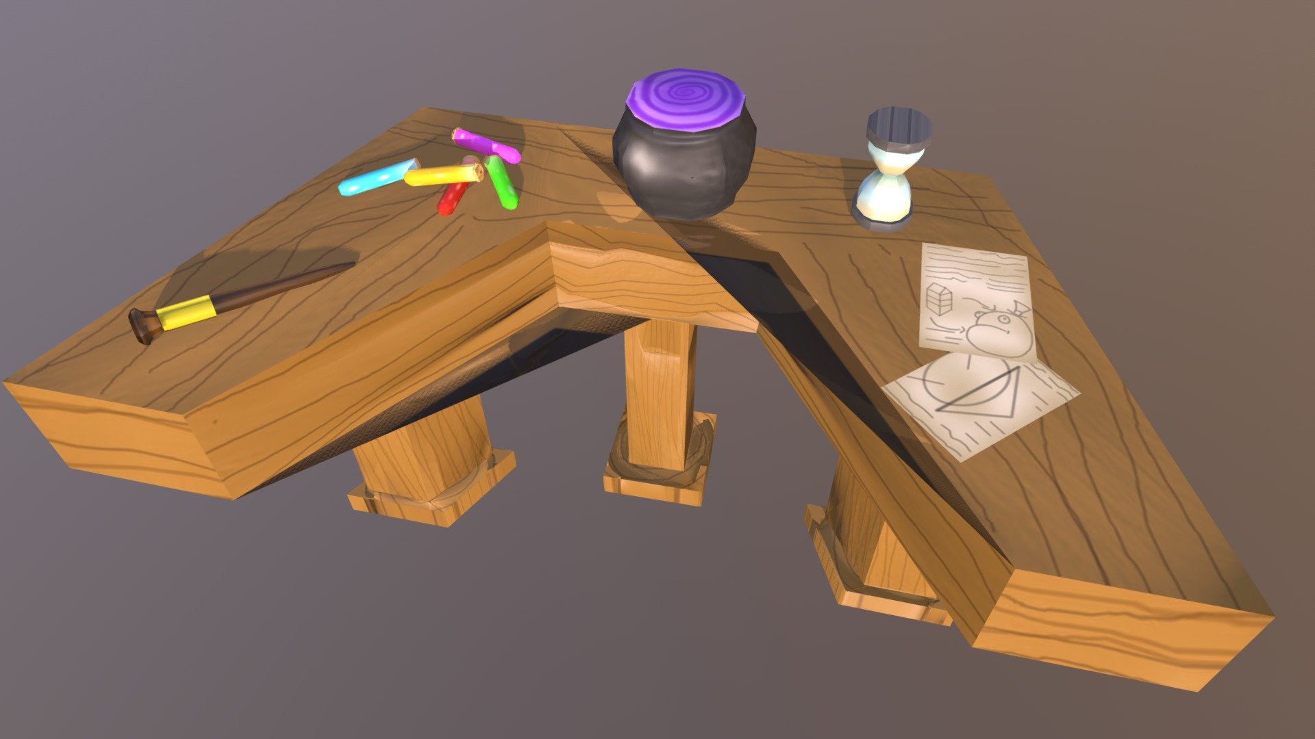 Wizard Table - 3D model by KpopJaylen [0b8fef2] - Sketchfab