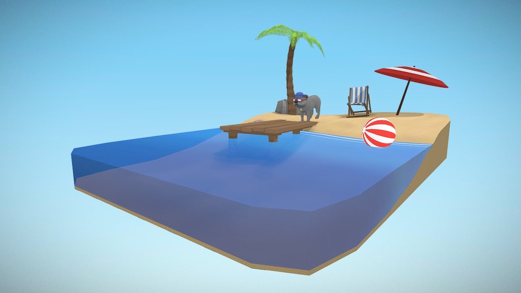 Bulldog Summer Splash! - Download Free 3D model by Jakob Baldwin ...