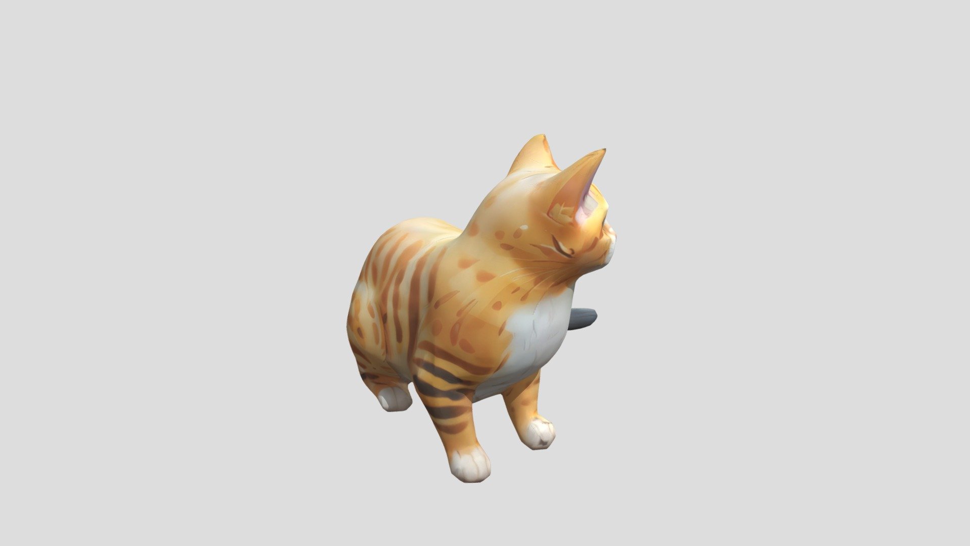 Animated_young_orange_cat_0416162558_refine - Download Free 3D model by ...