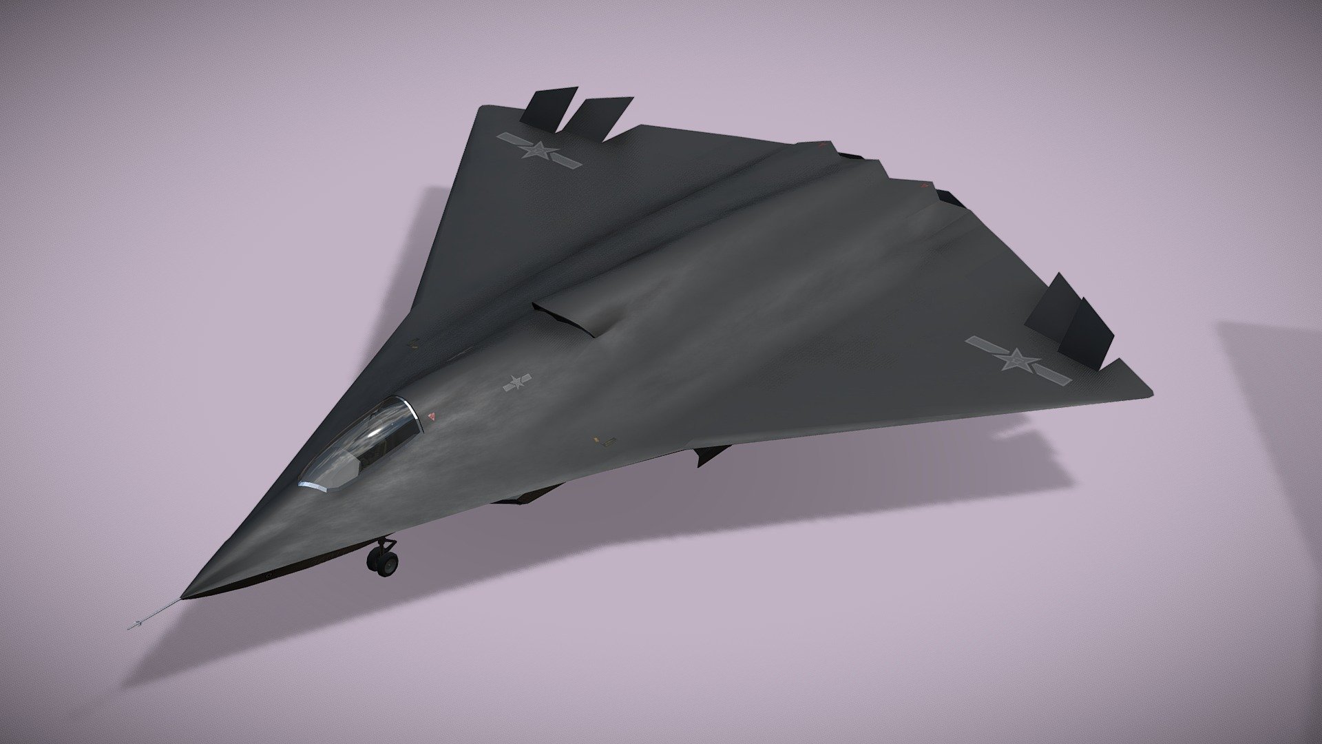 Chengdu J-36 Venom - 3D model by NETRUNNER_pl [0b934ac] - Sketchfab
