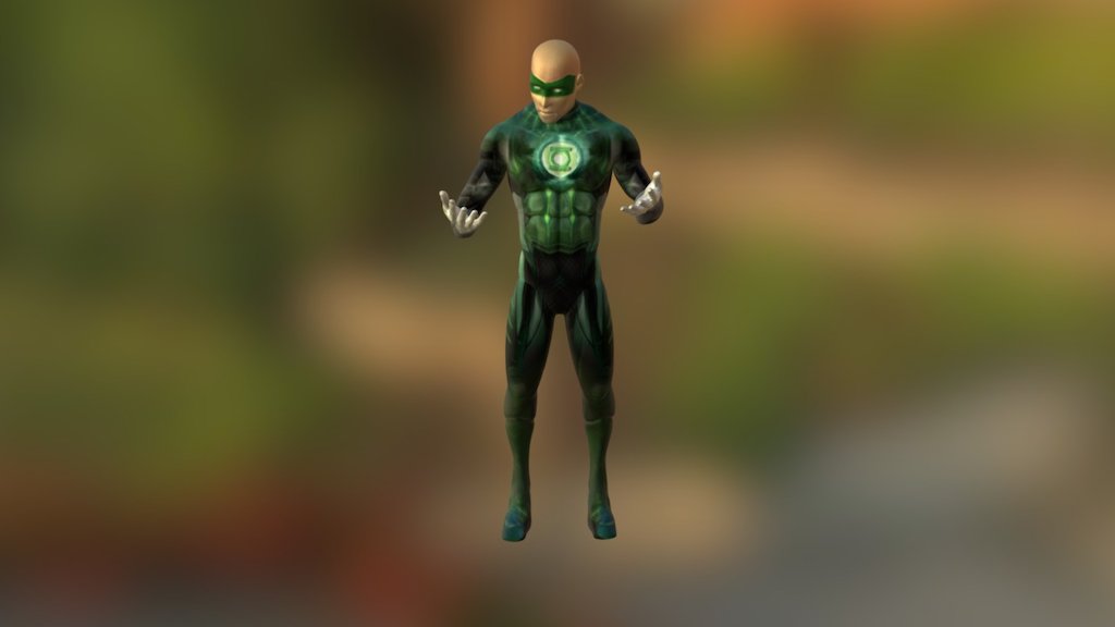 Linterna Verde 2 0 - 3D model by Carlos2595 [0b94540] - Sketchfab