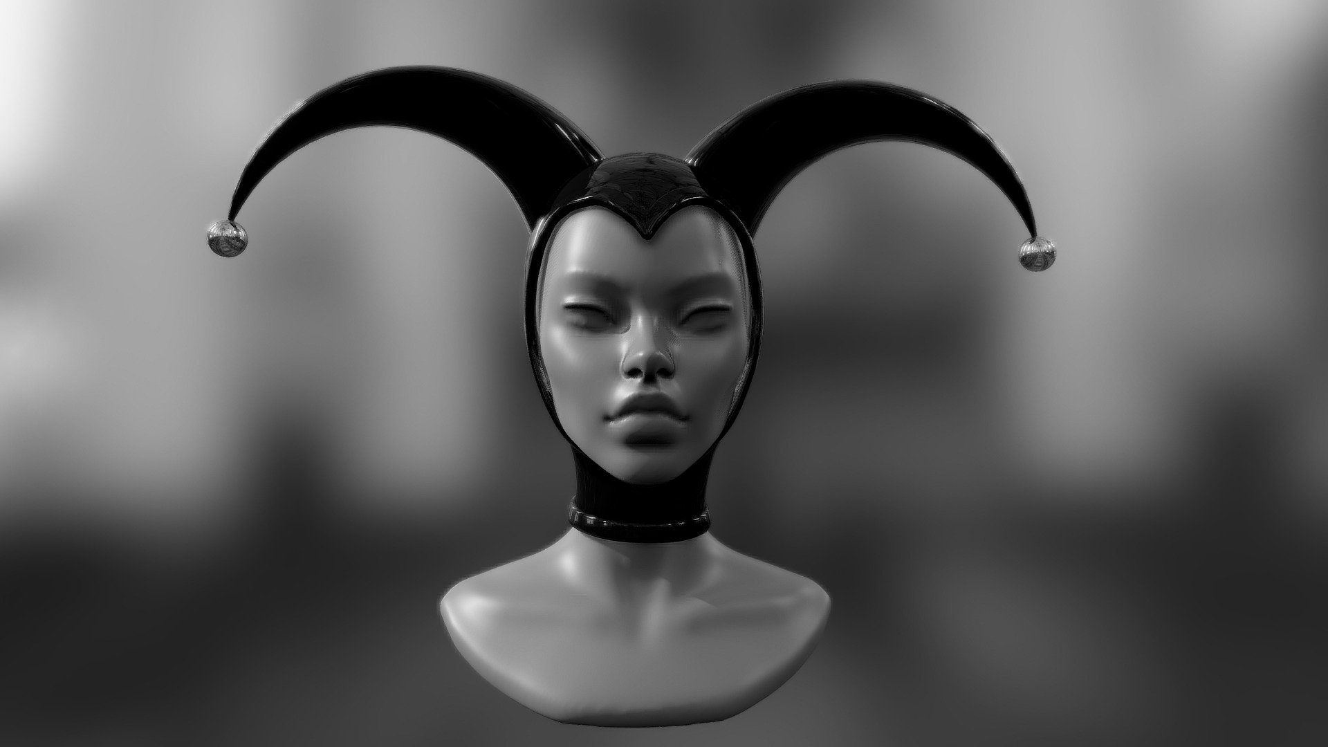 Jester harley quinn joker clown hood hat - Buy Royalty Free 3D model by 4145K4N [0b94b89 ...