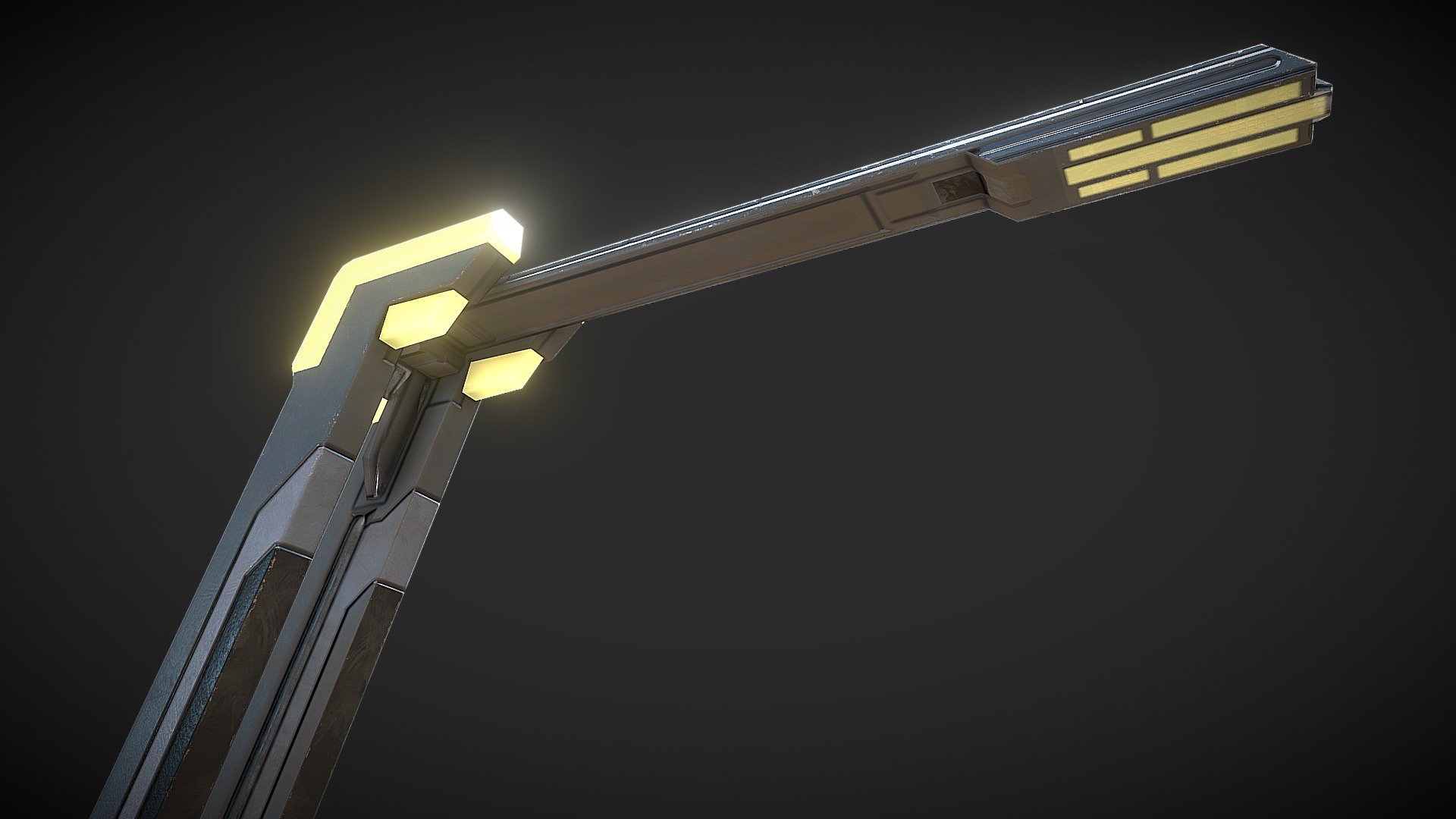 Sci-fi street lamp - Buy Royalty Free 3D model by Realtime (@gipapatank ...